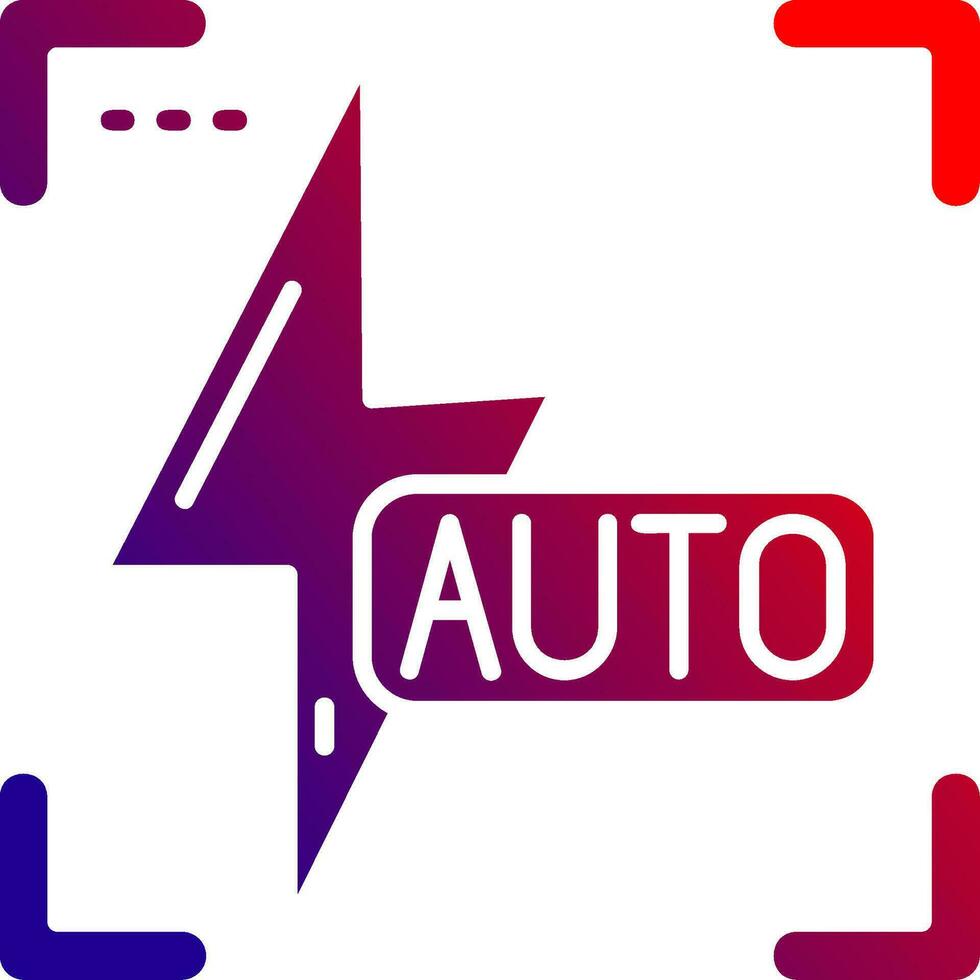 Auto flash Solid Gradient Icon 36993840 Vector Art at Vecteezy