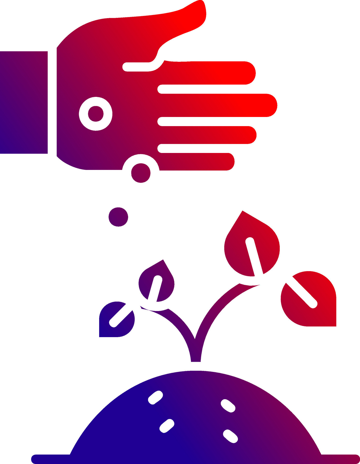 Seeding Solid Gradient Icon 36993926 Vector Art at Vecteezy