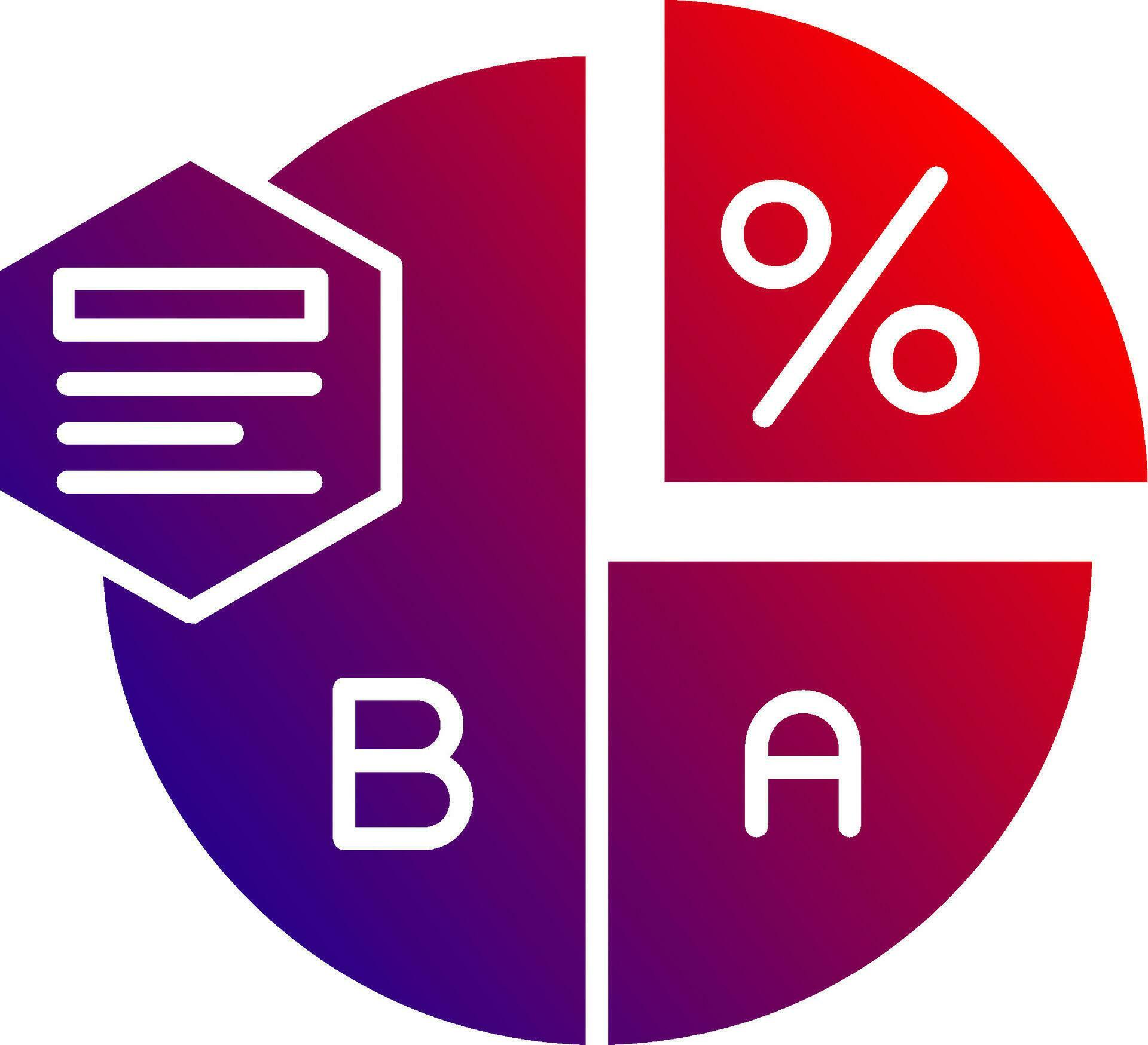 Pie chart Solid Gradient Icon 36993932 Vector Art at Vecteezy
