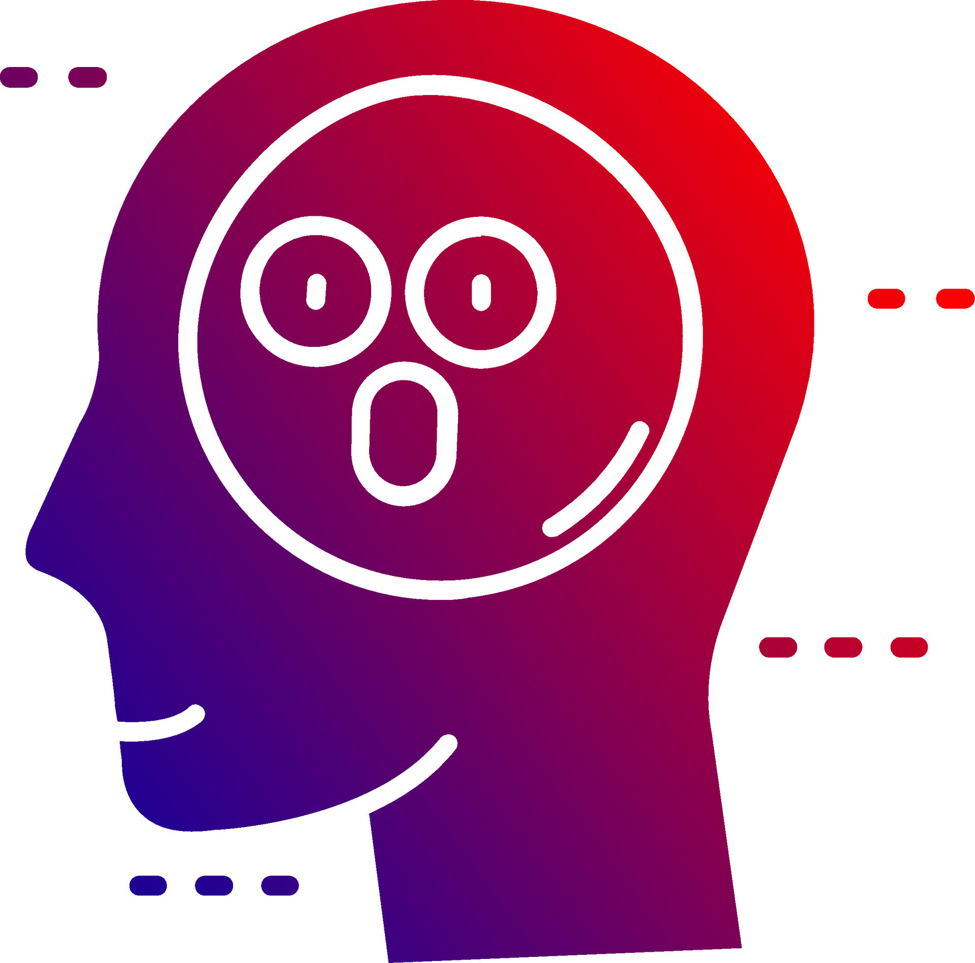 Shocked Solid Gradient Icon 36993978 Vector Art at Vecteezy