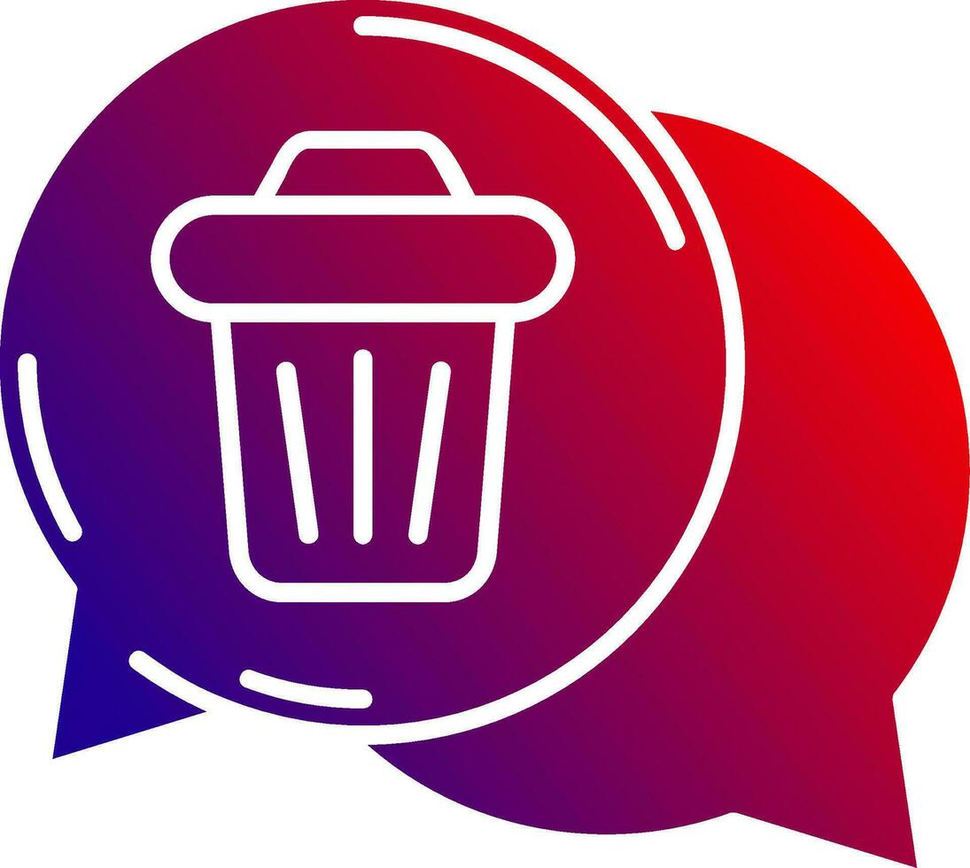Delete Solid Gradient Icon 36994019 Vector Art at Vecteezy
