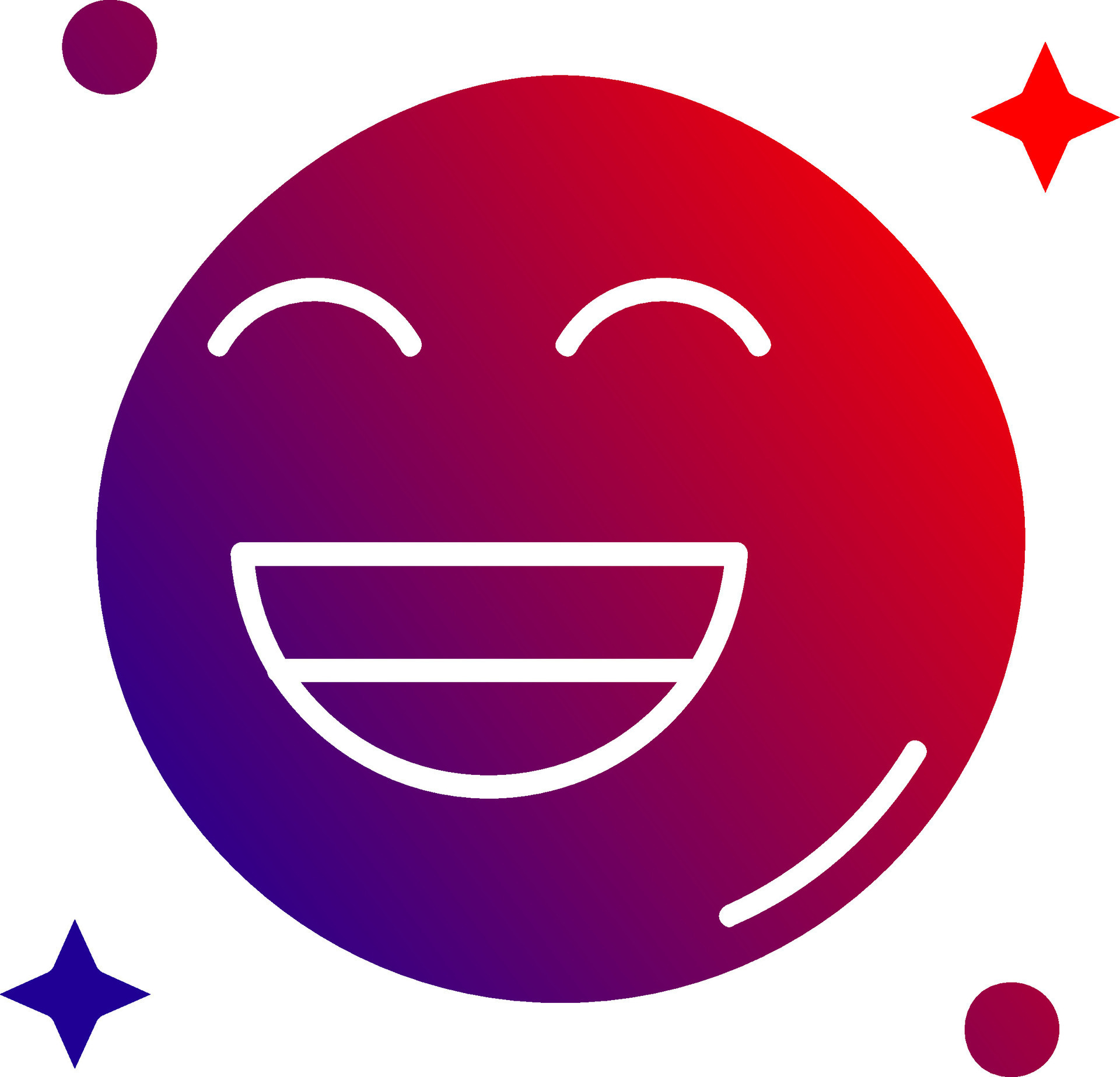 Smile Solid Gradient Icon 36994080 Vector Art at Vecteezy