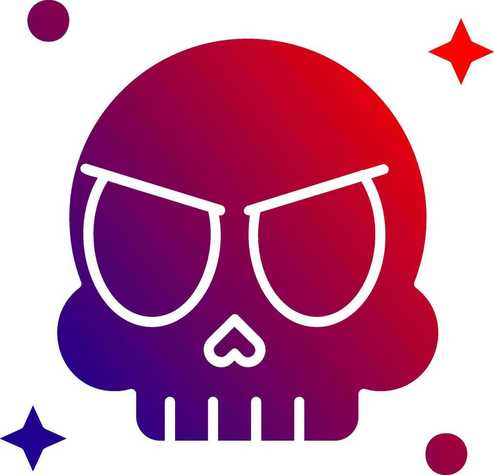 Skull Solid Gradient Icon 36994112 Vector Art at Vecteezy