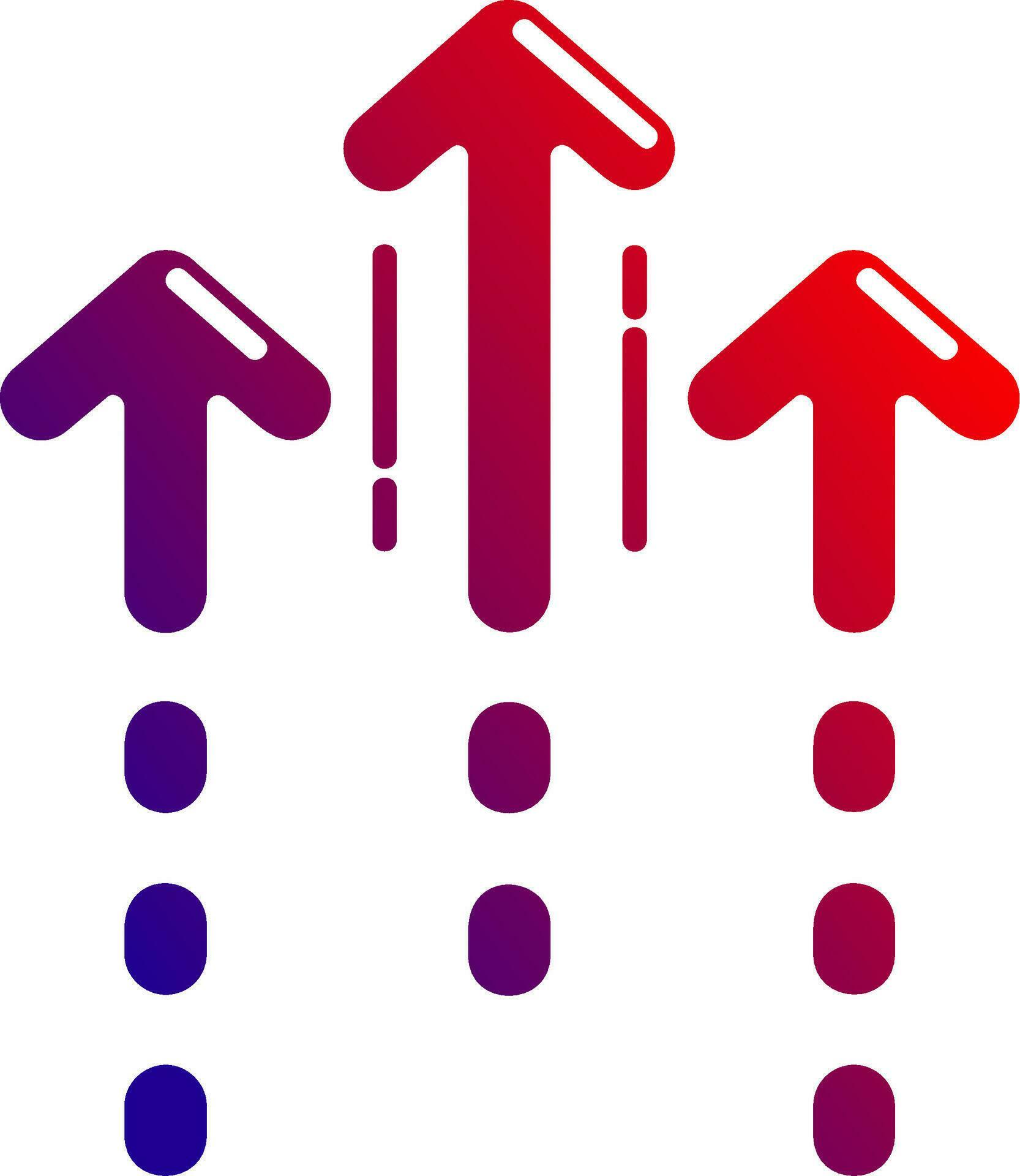 Increase Solid Gradient Icon 36994201 Vector Art at Vecteezy