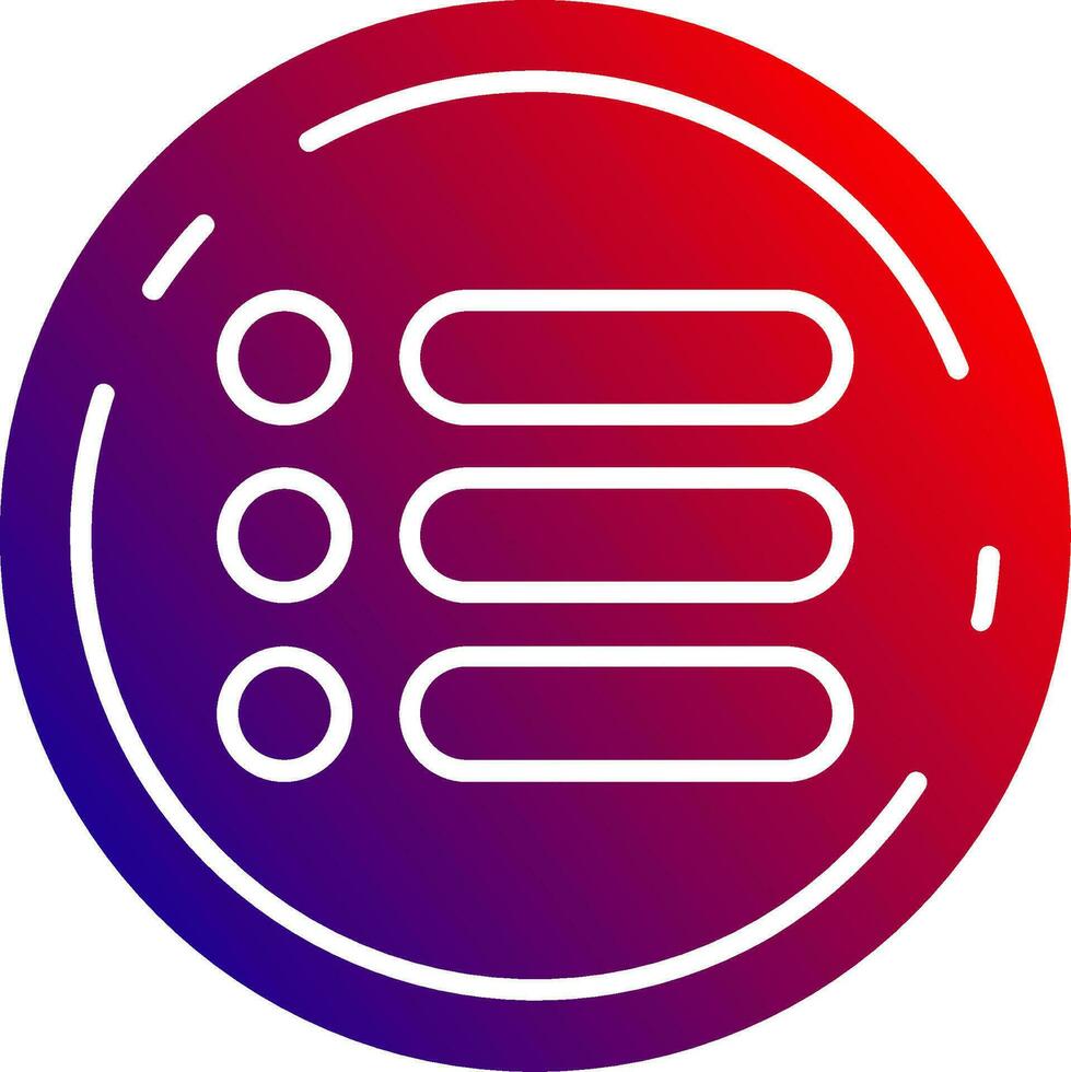 Menu Solid Gradient Icon 36994265 Vector Art at Vecteezy