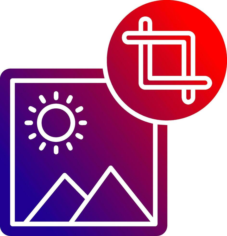 Crop Solid Gradient Icon 36994309 Vector Art at Vecteezy