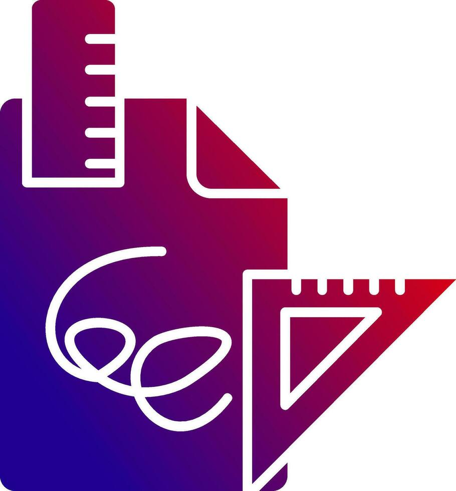 Drafts Solid Gradient Icon 36994373 Vector Art at Vecteezy