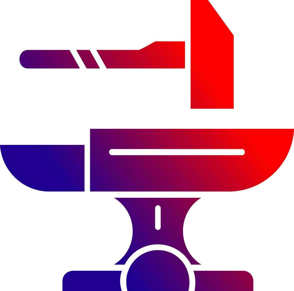 Hammer Solid Gradient Icon 36994410 Vector Art at Vecteezy