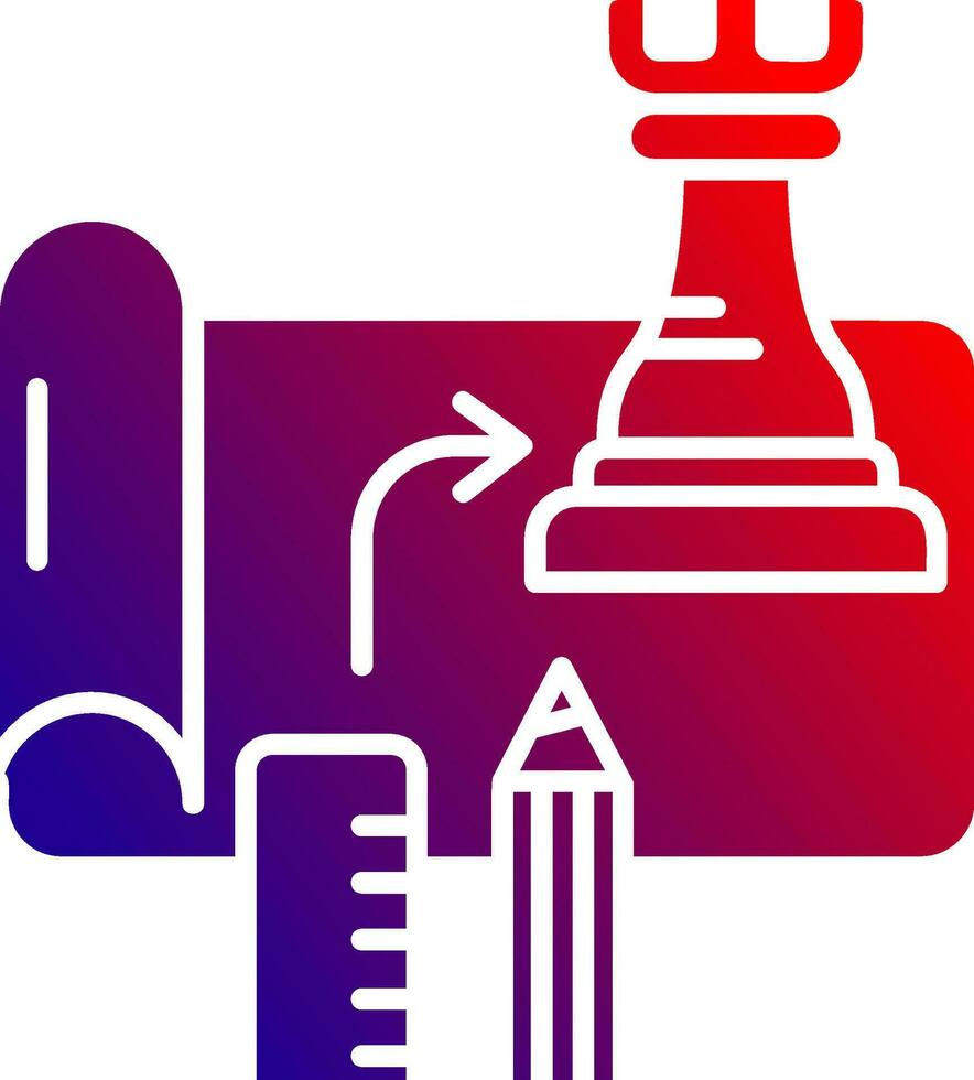 Strategy Solid Gradient Icon 36994462 Vector Art at Vecteezy