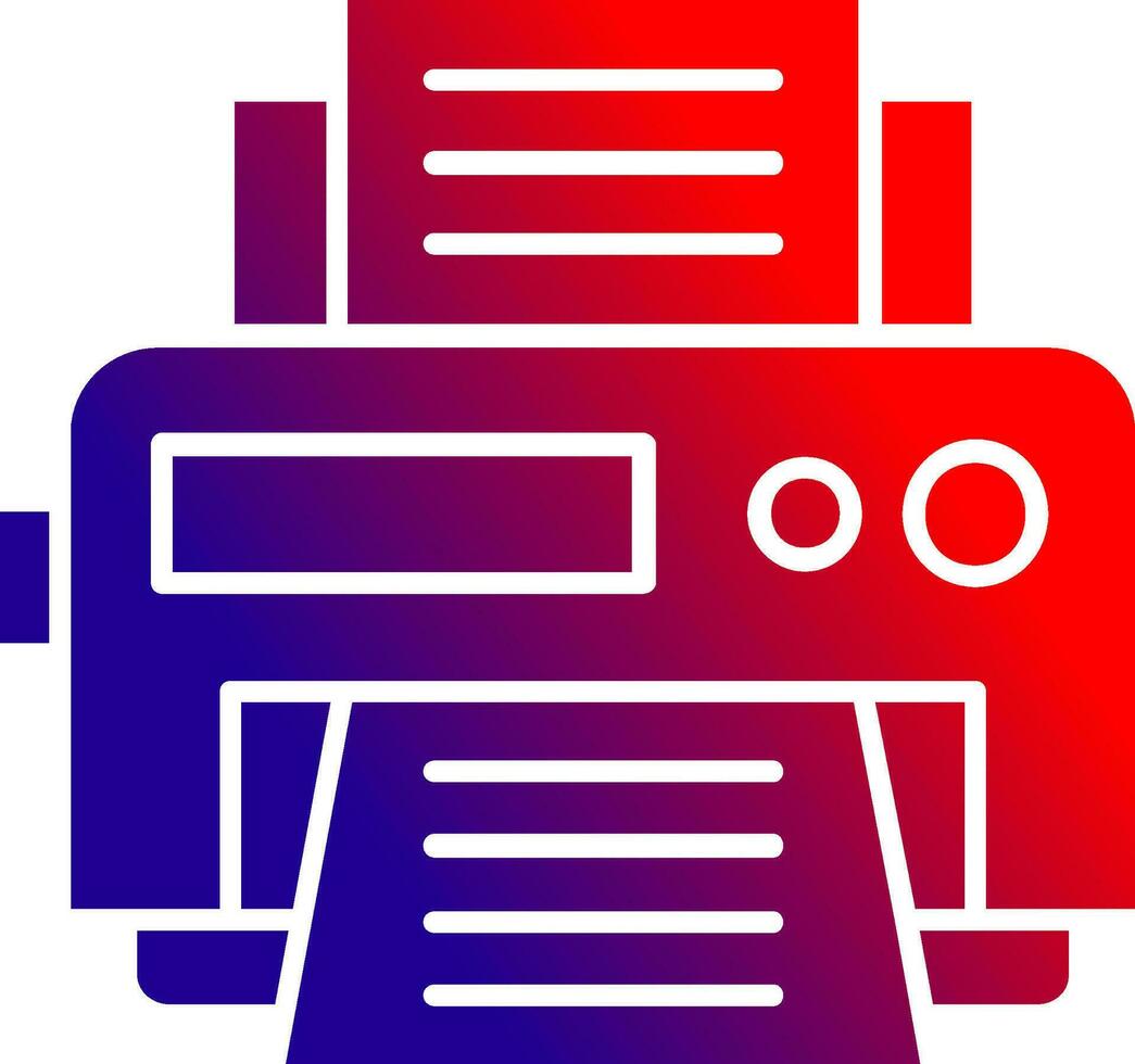 Printer Solid Gradient Icon 36994492 Vector Art at Vecteezy