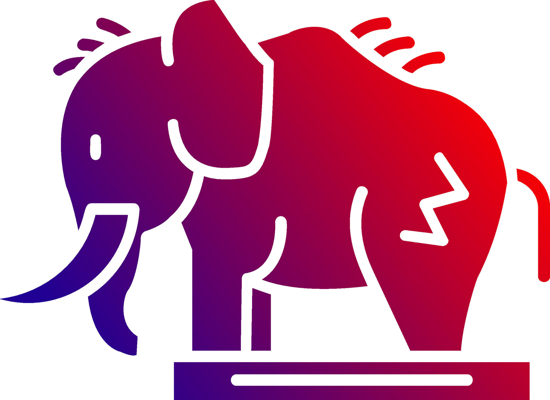 Mammoth Solid Gradient Icon 36994577 Vector Art at Vecteezy