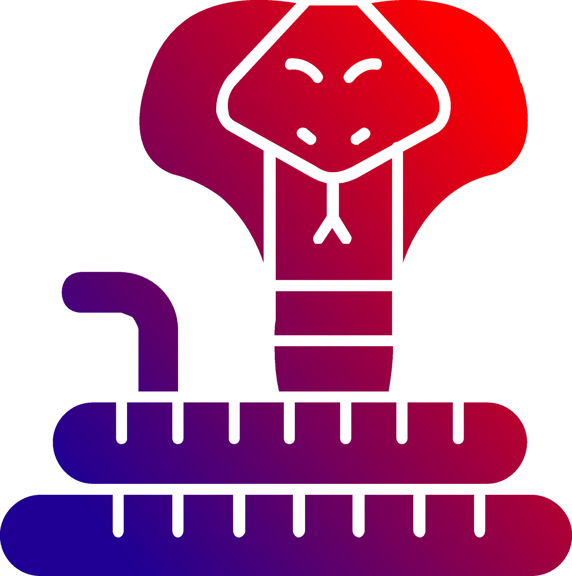 Cobra Solid Gradient Icon 36994596 Vector Art at Vecteezy