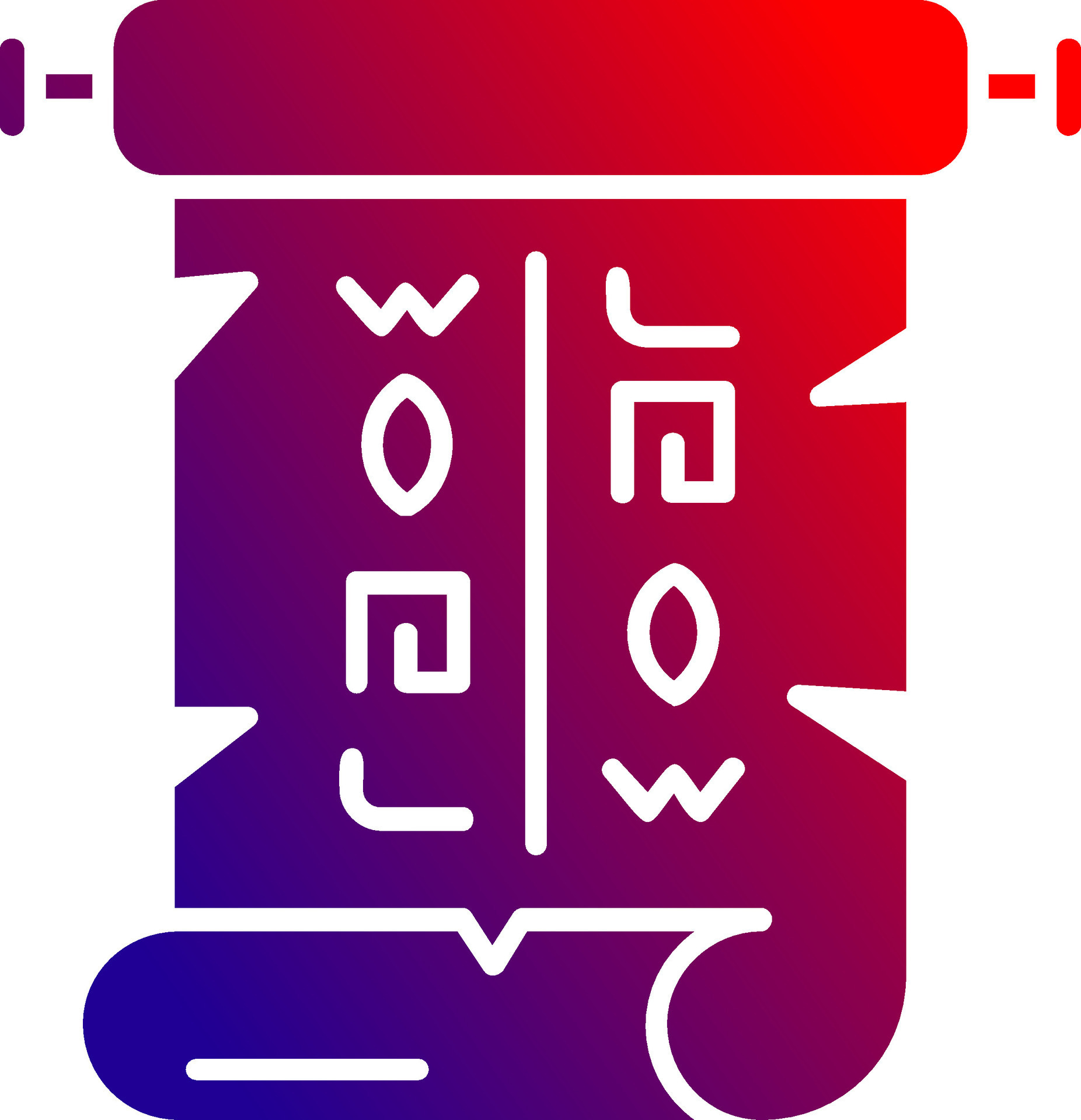 Papyrus Solid Gradient Icon 36994686 Vector Art at Vecteezy