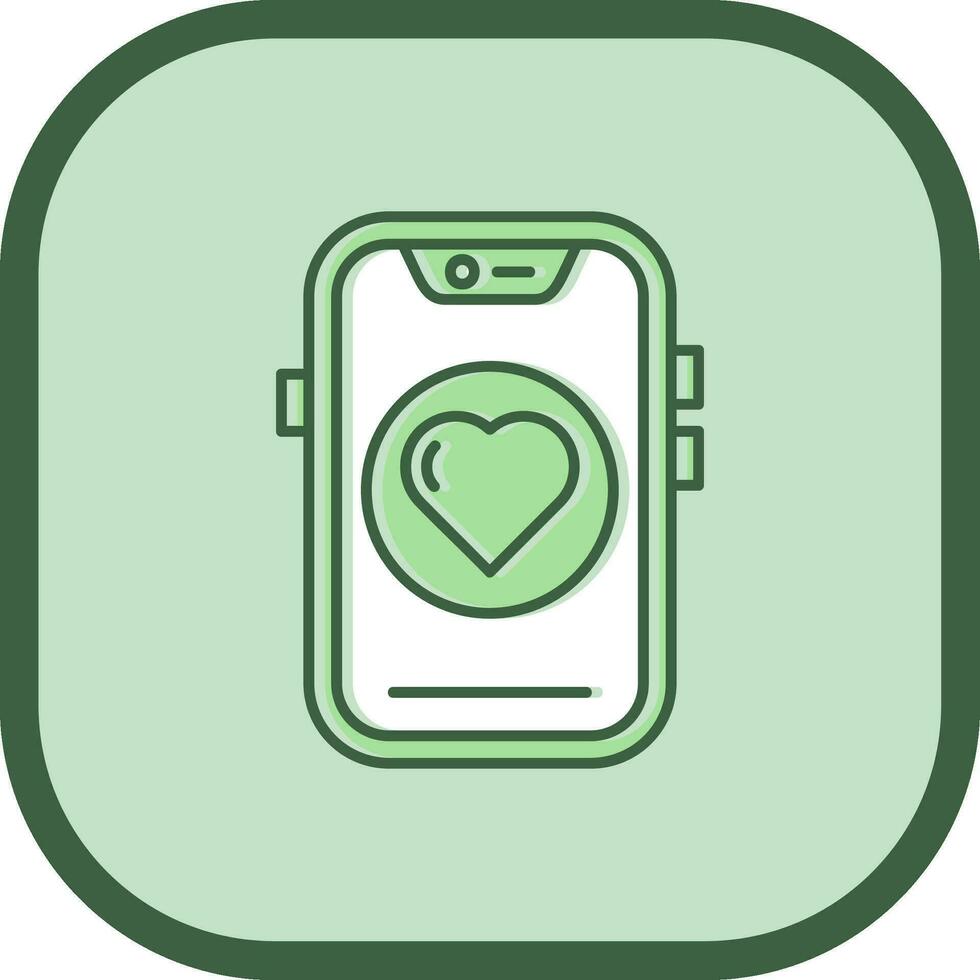 Heart Line Filled Sliped Icon 36999233 Vector Art At Vecteezy