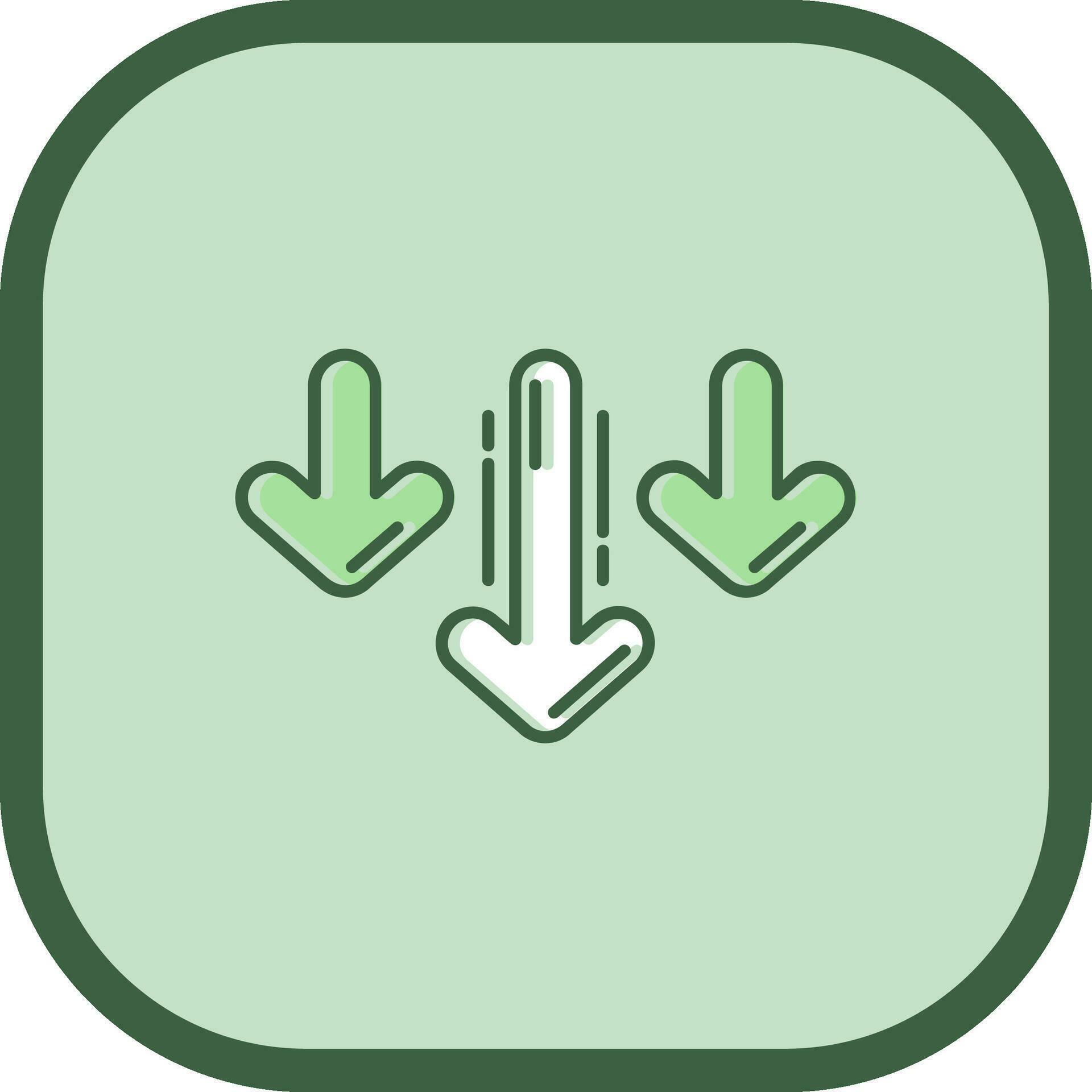 Decrease Line filled sliped Icon 37000643 Vector Art at Vecteezy