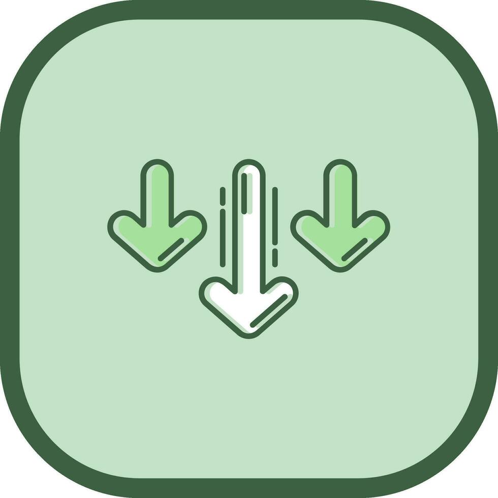 Decrease Line filled sliped Icon 37000643 Vector Art at Vecteezy