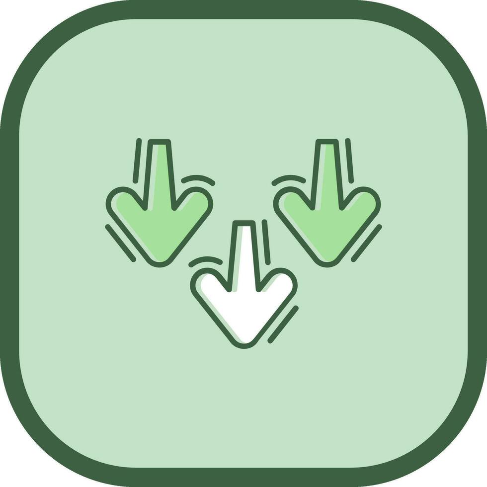 Decrease Line filled sliped Icon 37000670 Vector Art at Vecteezy