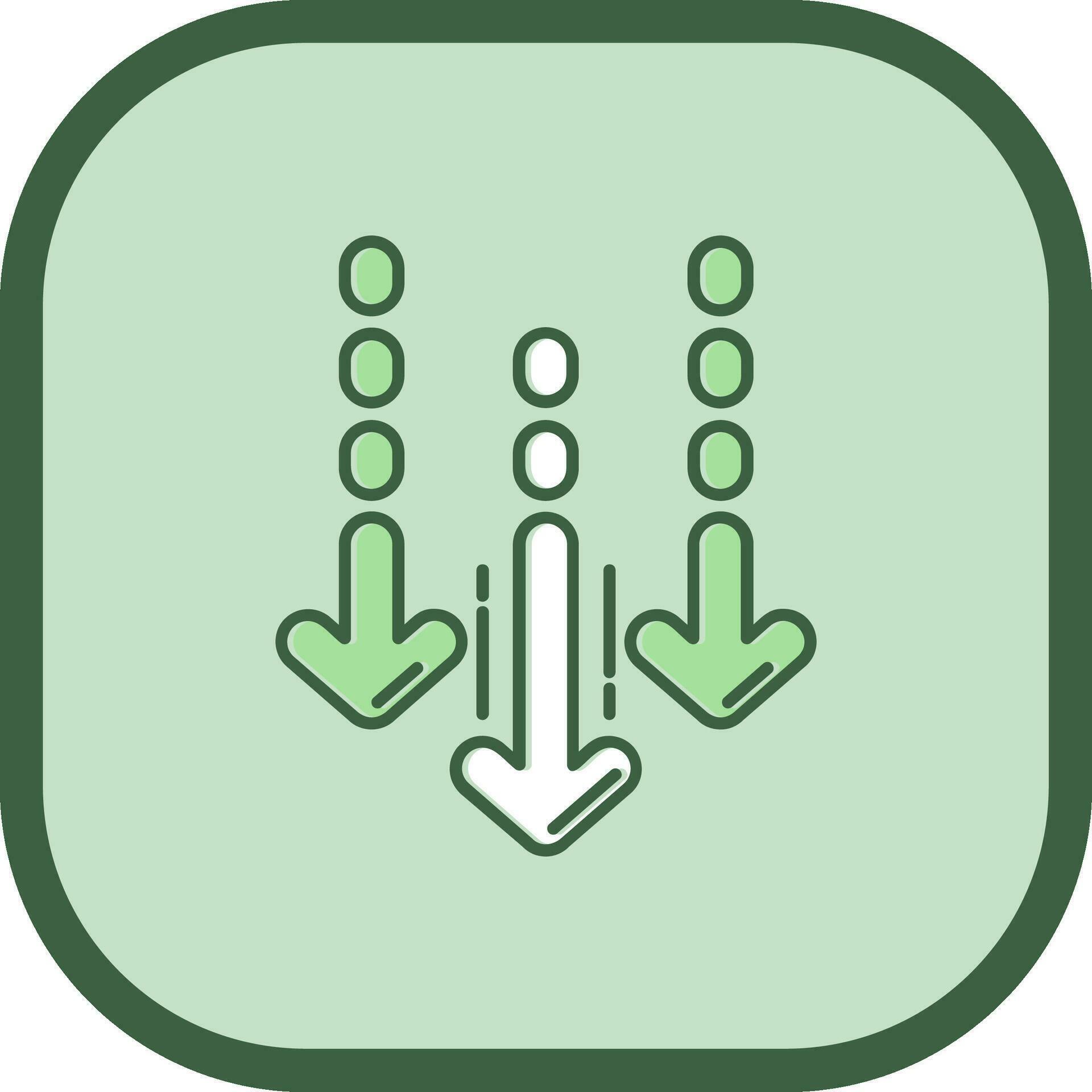 Decrease Line filled sliped Icon 37000671 Vector Art at Vecteezy