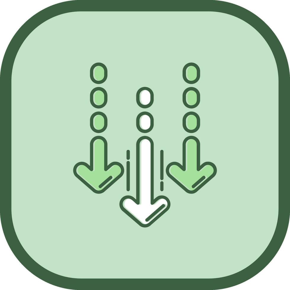 Decrease Line filled sliped Icon 37000671 Vector Art at Vecteezy