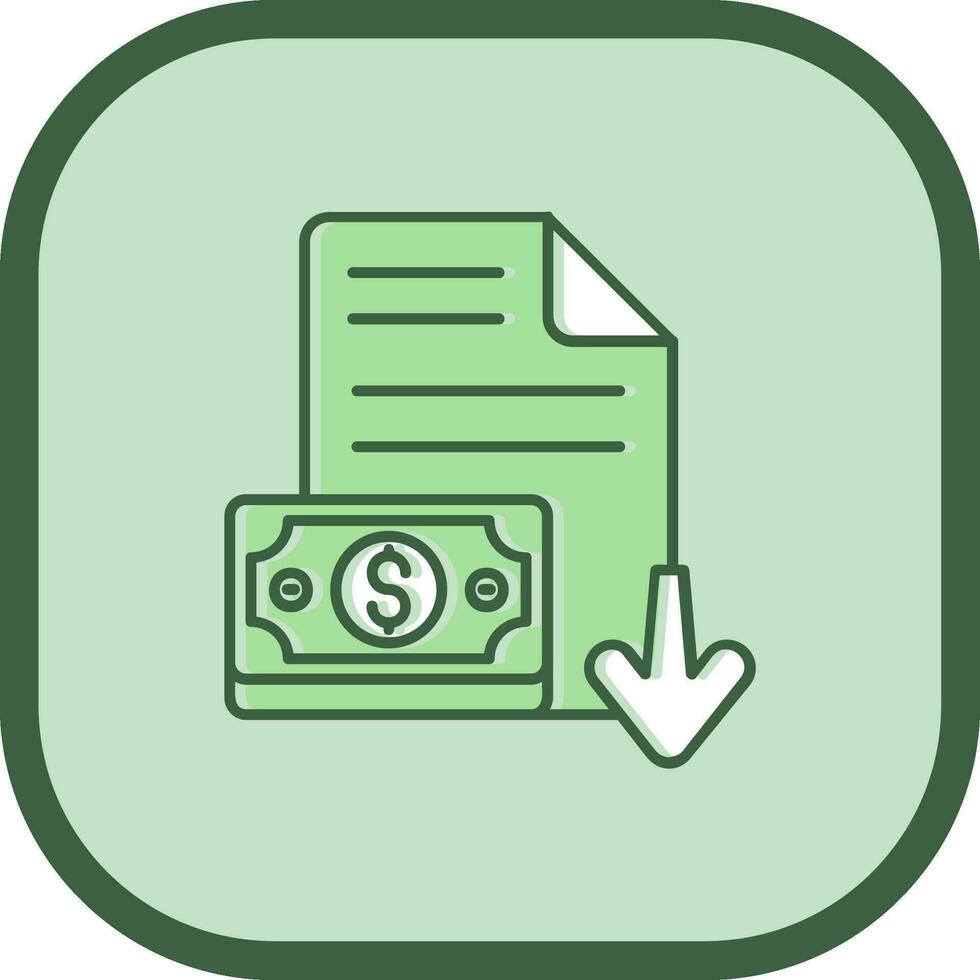 Decrease Line filled sliped Icon 37000696 Vector Art at Vecteezy