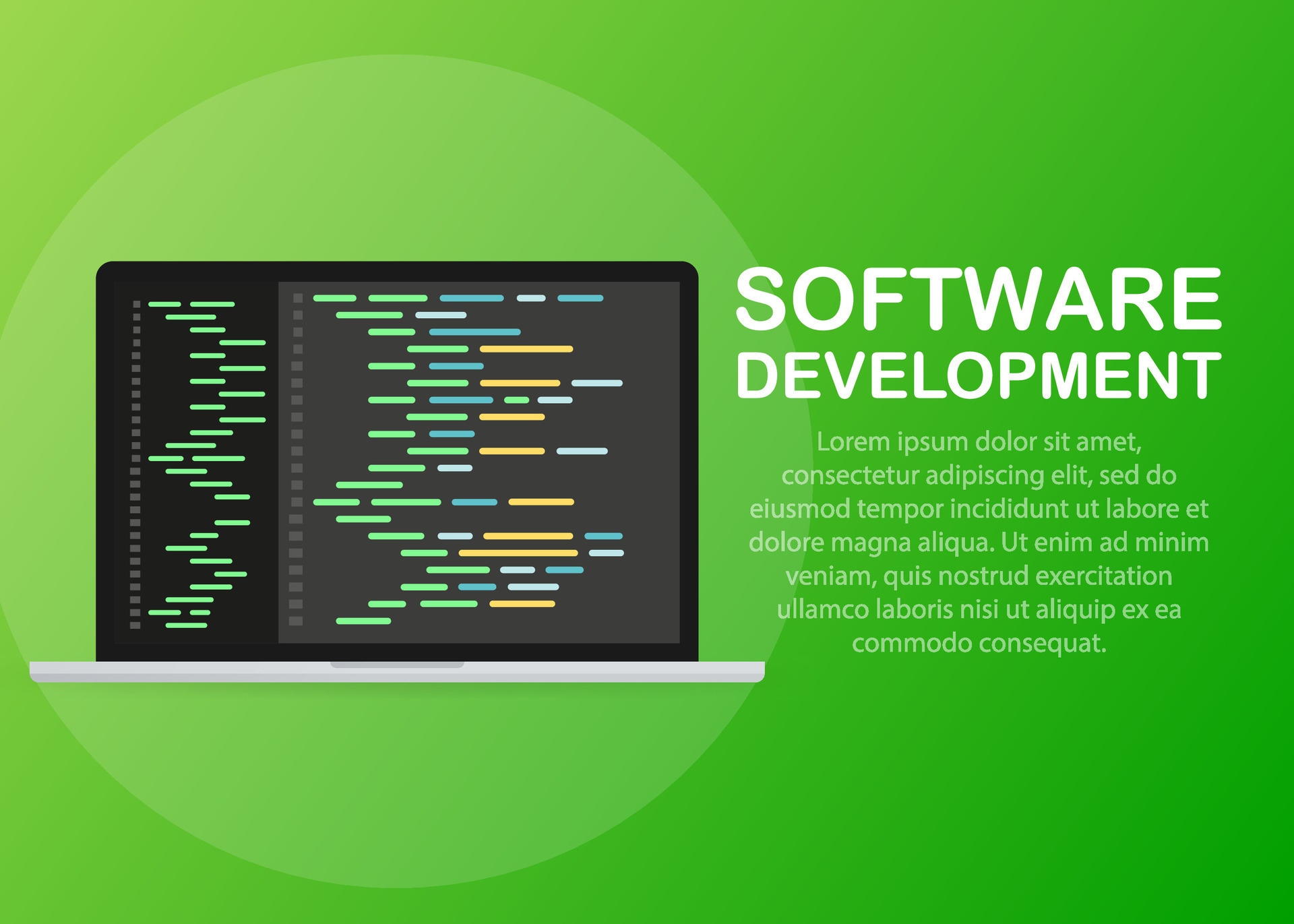 Software development, programming, coding vector concept. Isometric ...