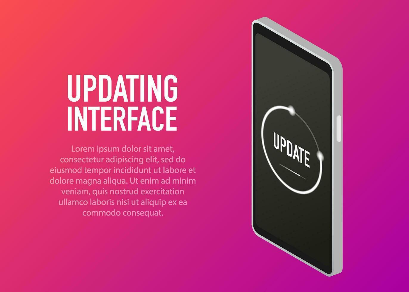 System Software Update Concept Loading Process In Smart Phone Screen