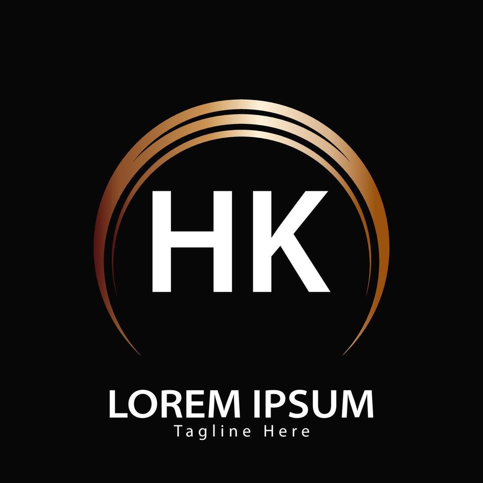 letter HK logo. HK logo design vector illustration for creative company, business, industry. Pro ...