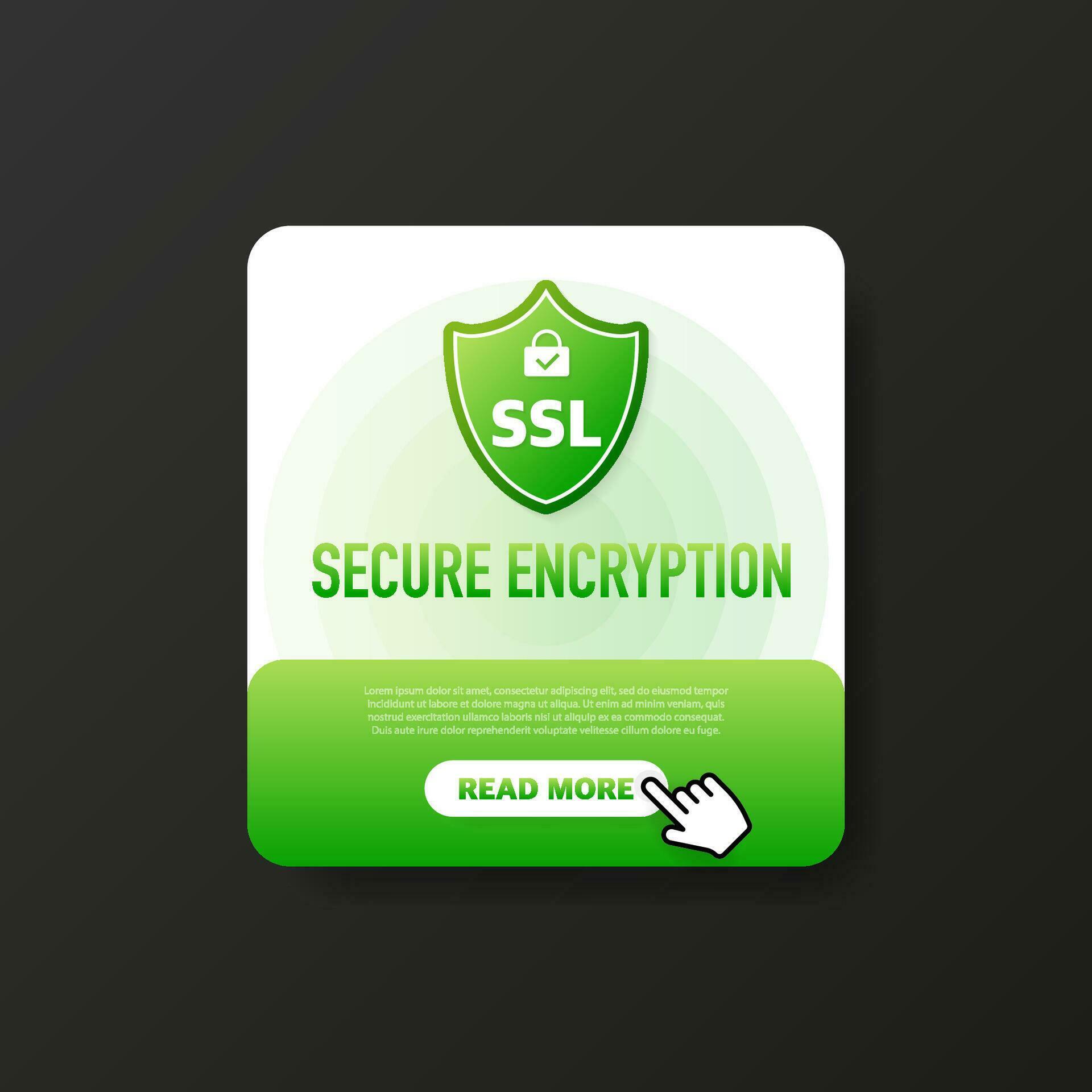 Secure Connection Icon Vector Illustration Isolated On White Background Flat Style Secured Ssl