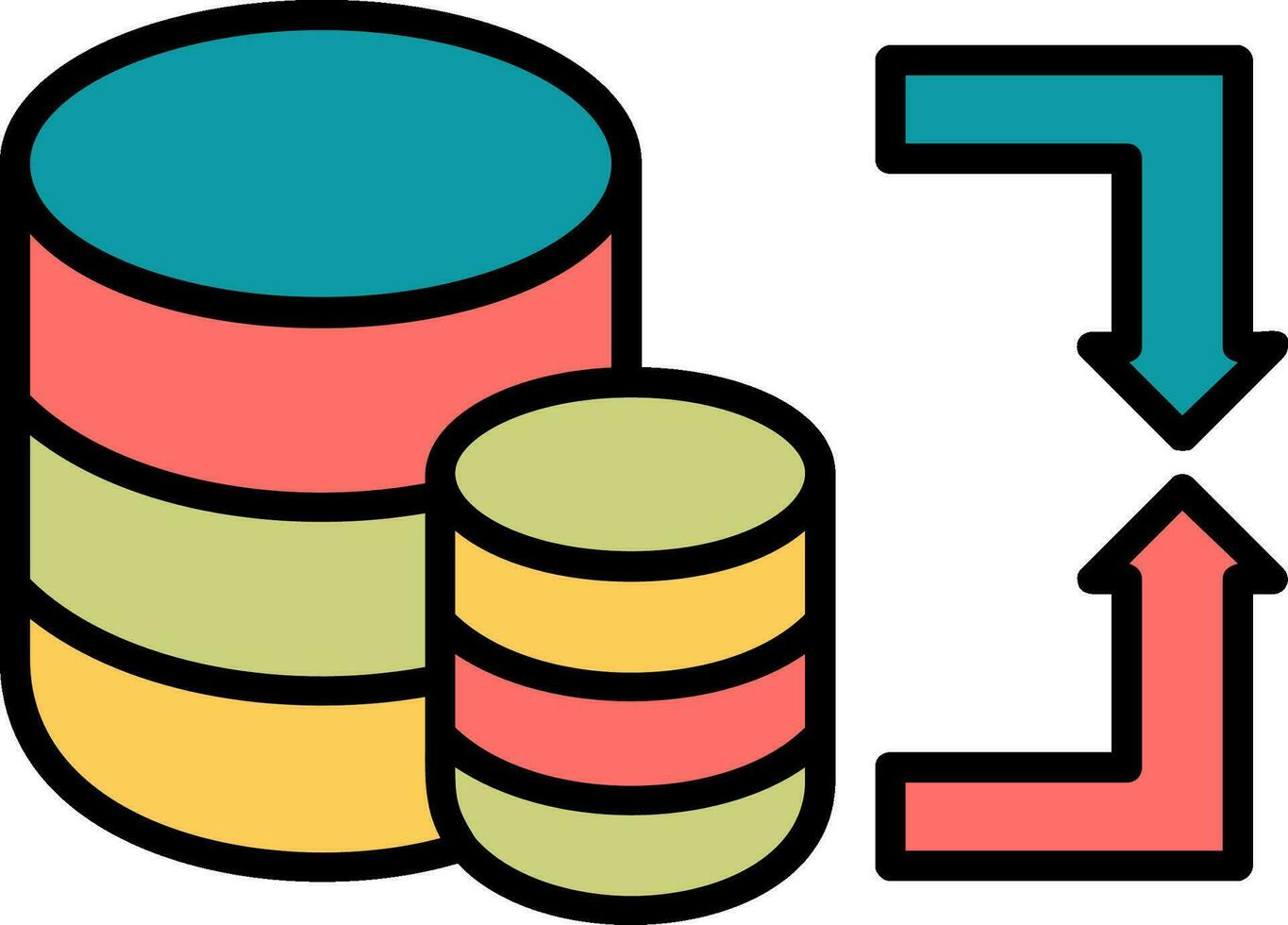 Data Migration Vector Icon 37015282 Vector Art At Vecteezy