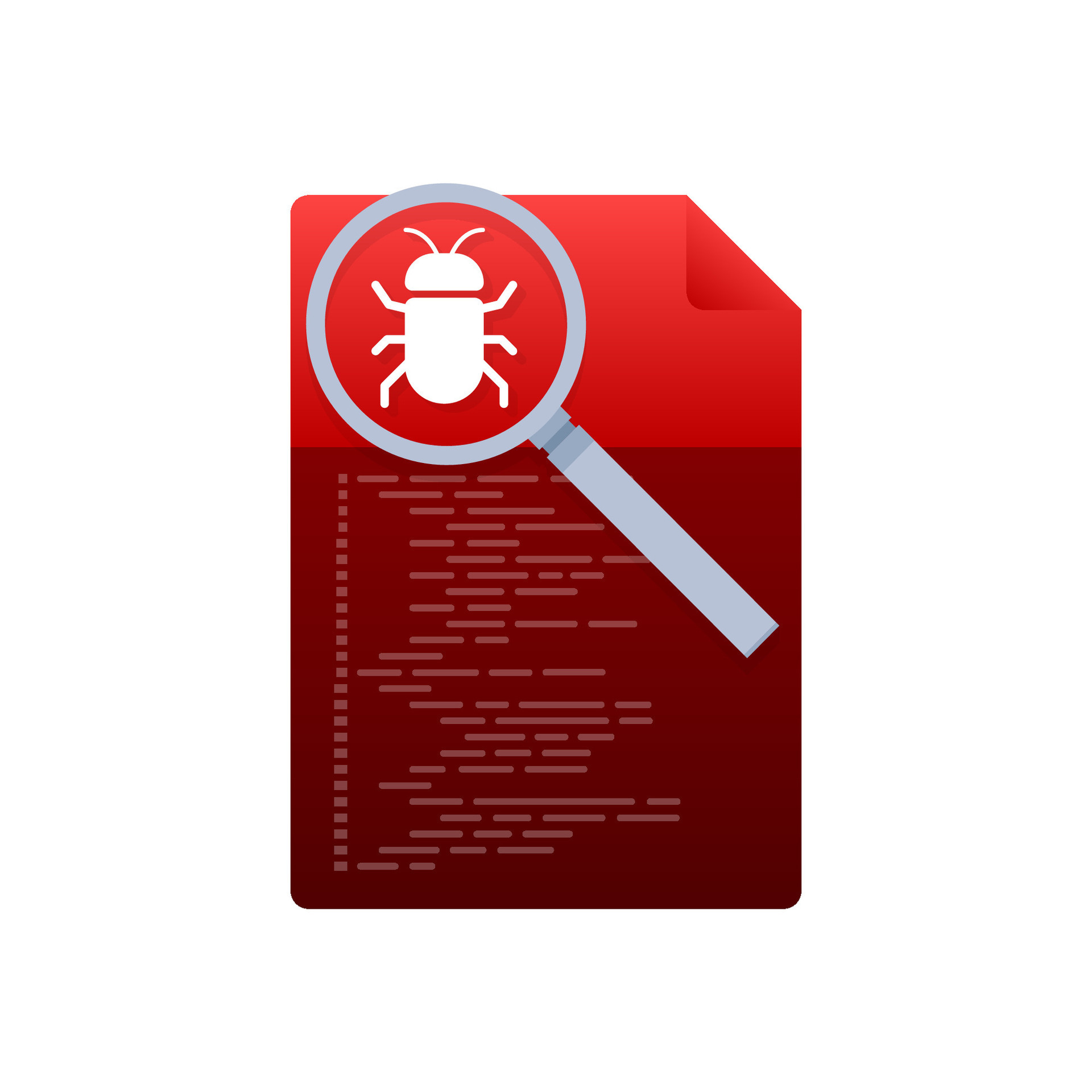 Computer Virus Detection Searching Bugs Data Protection Magnifier Glass 37027720 Vector Art