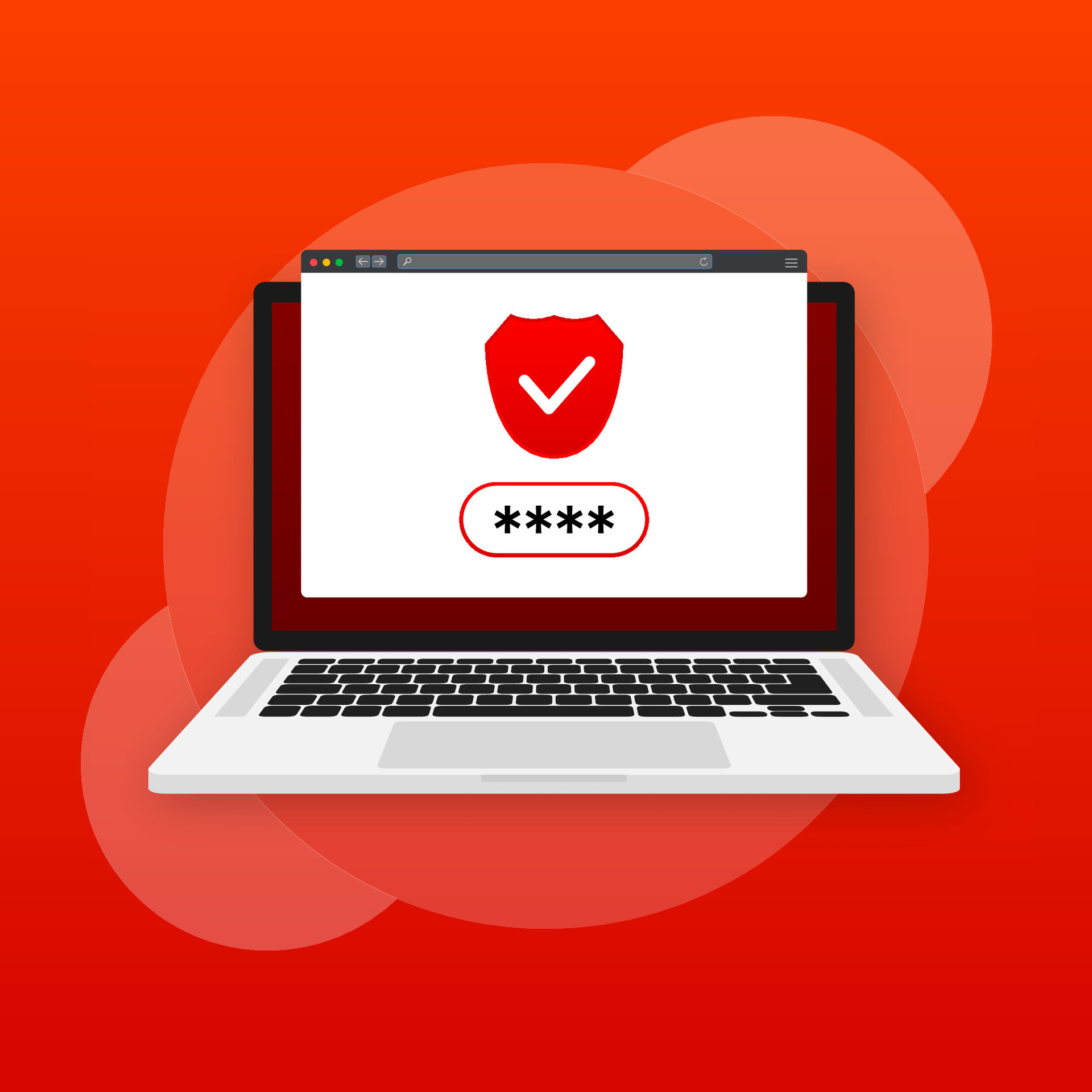 Smartphone Unlocked And Password Notification Vector Mobile Phone Security User Authorization