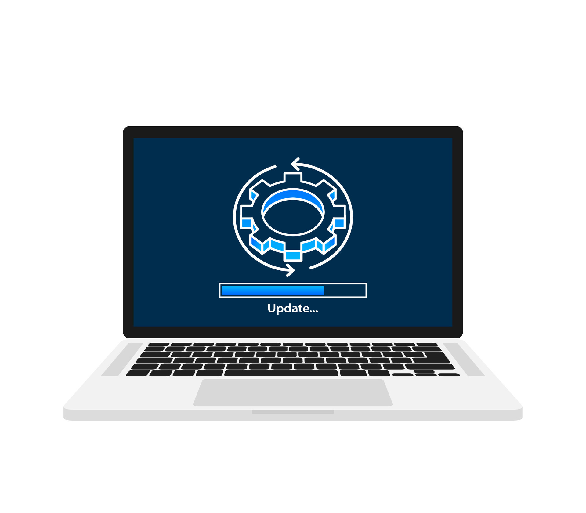 System software update and upgrade. Install new software. Installing app patch 37038517 Vector ...