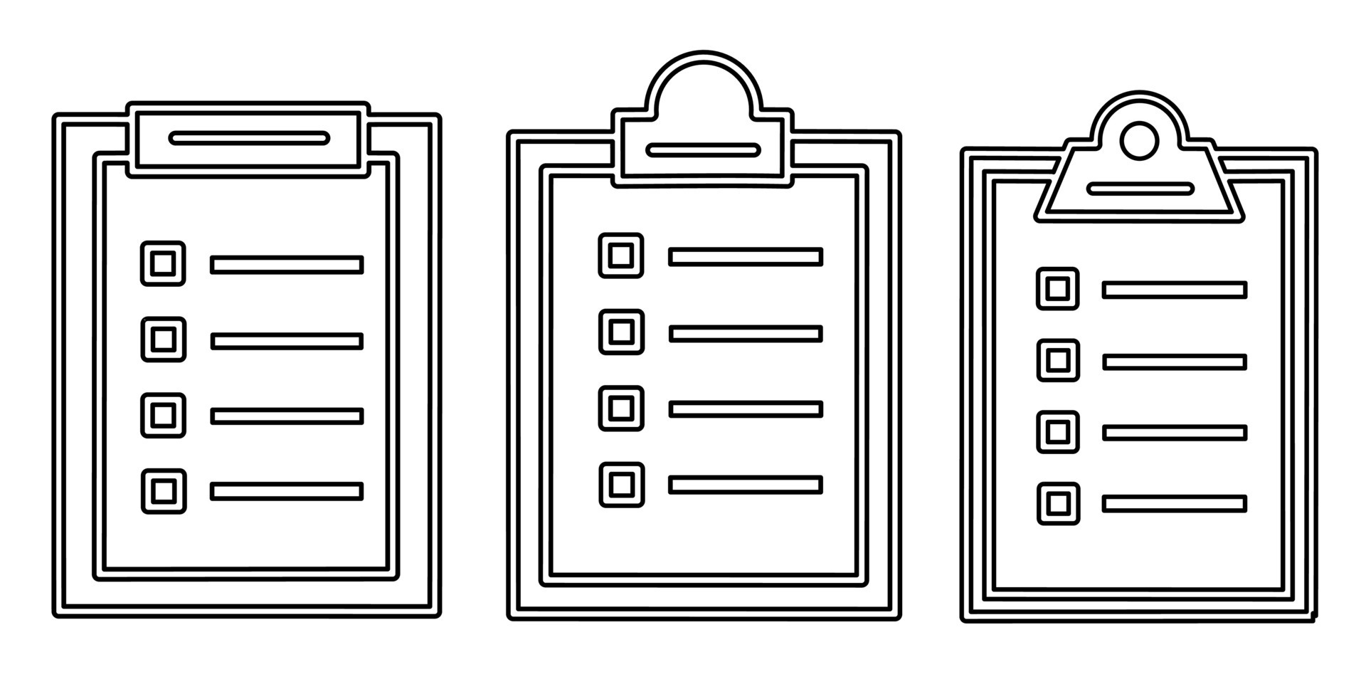 Clipboard icon black line design. Stock vector illustration. 37044231 ...