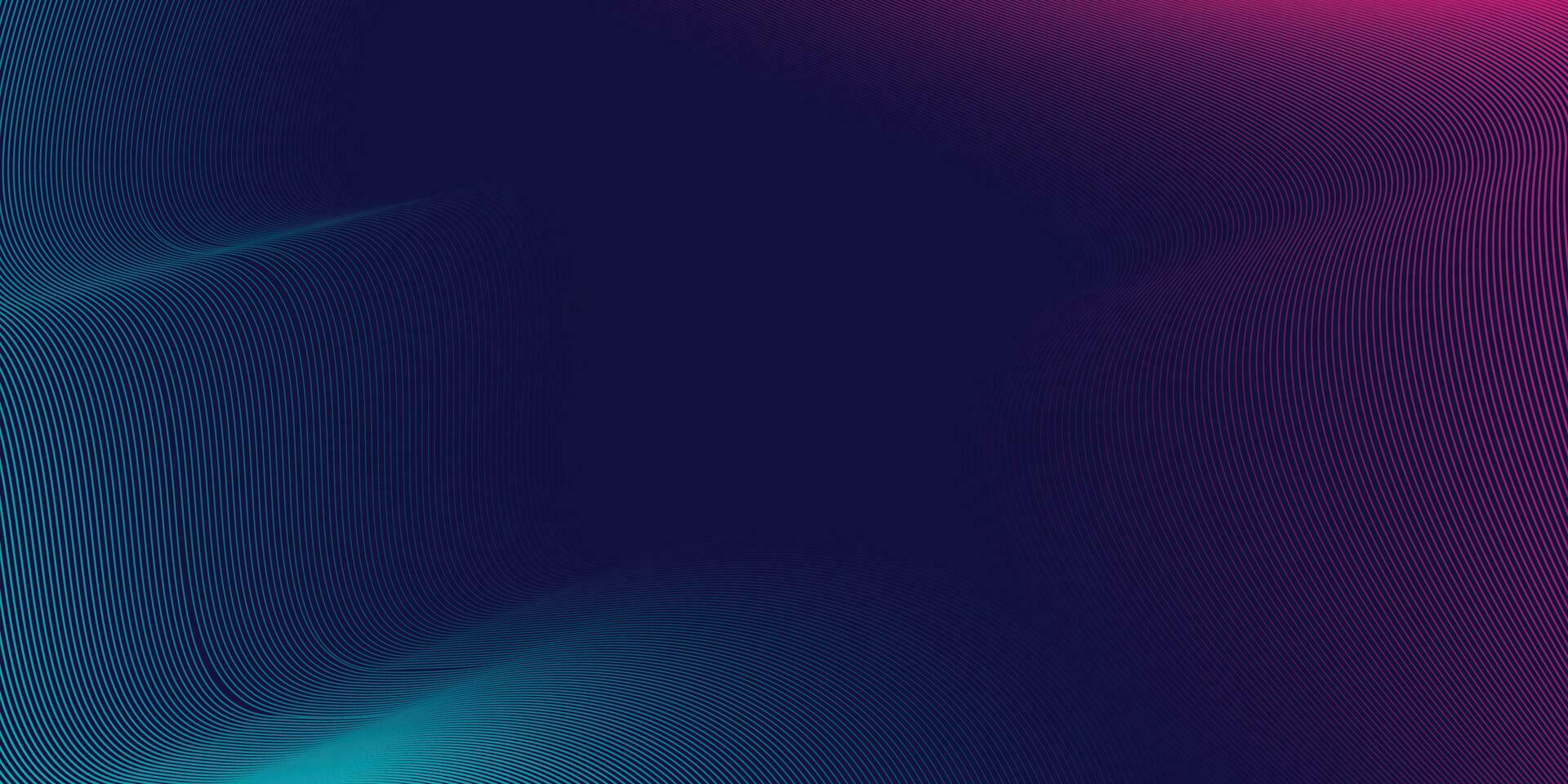 Abstract Colorful Technology Line Wave Background Modern Purple Blue Gradient Flowing Wave