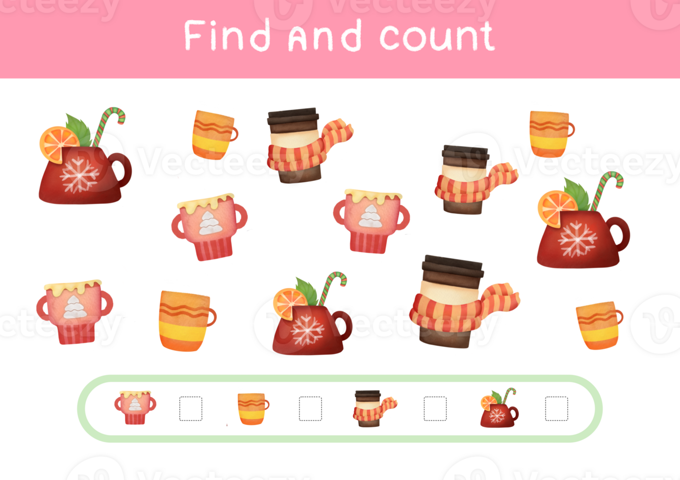 Find All Winter Cups Count Number And Write Right Answer Math Game find-all-winter-cups-count-number-and-write-right-answer-math-game