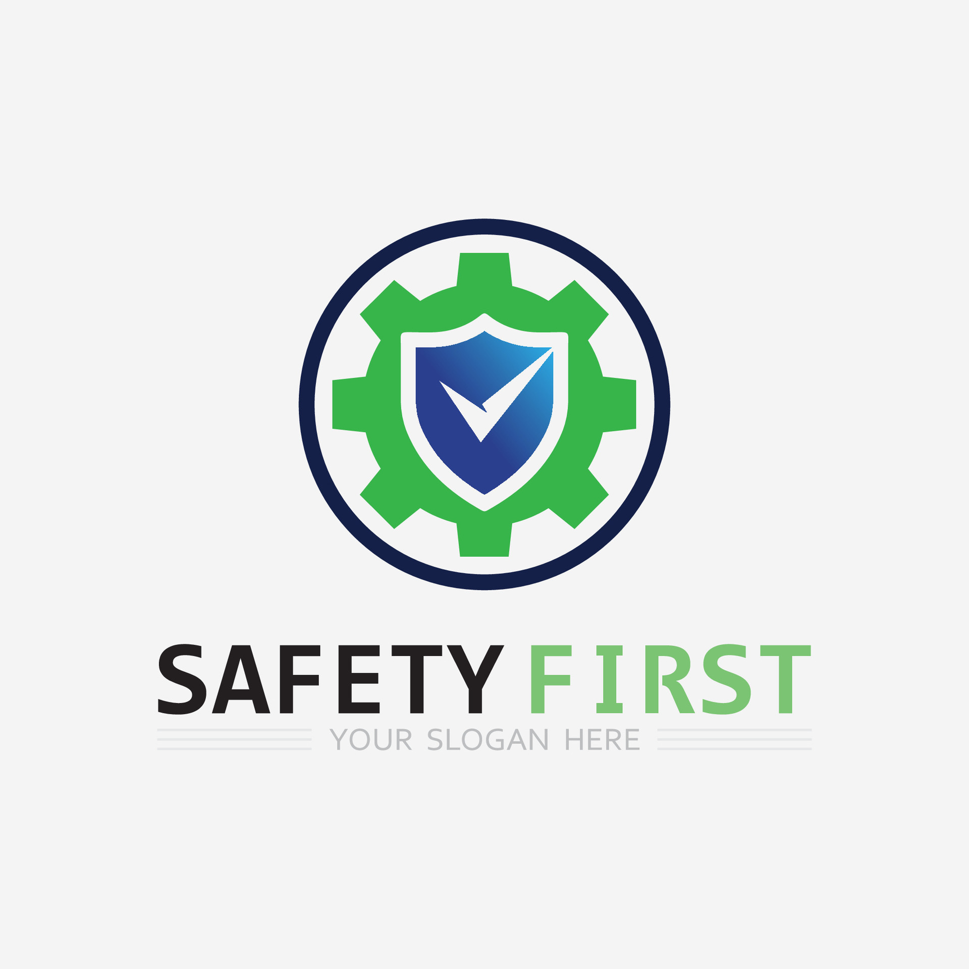 safety first logo icon vector design and illustration graphic sign 37045360 Vector Art at Vecteezy