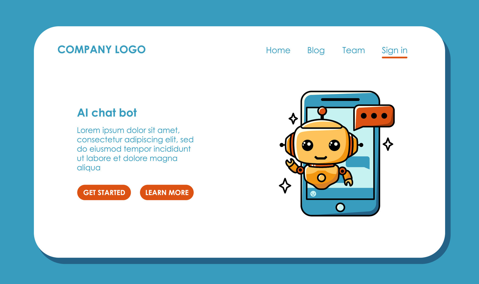 Web Page Design About Using Ai For Communication Chat Bot Assistant