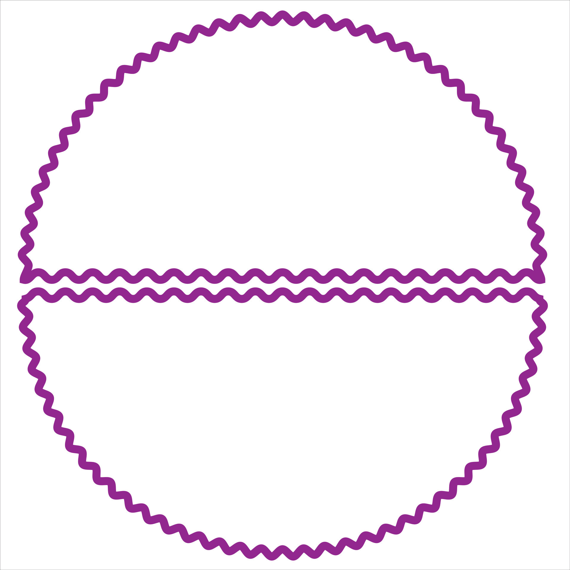 Zig Zag Edge Circle Shape Collection Jagged Circle Elements Set Black Graphic Design Elements