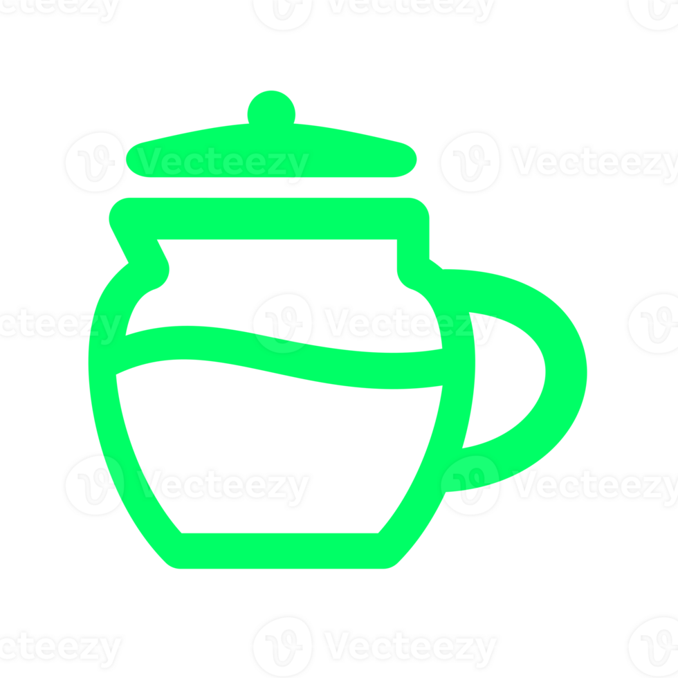 Glass Teapot With Fresh Milk Inside 37046790 Png