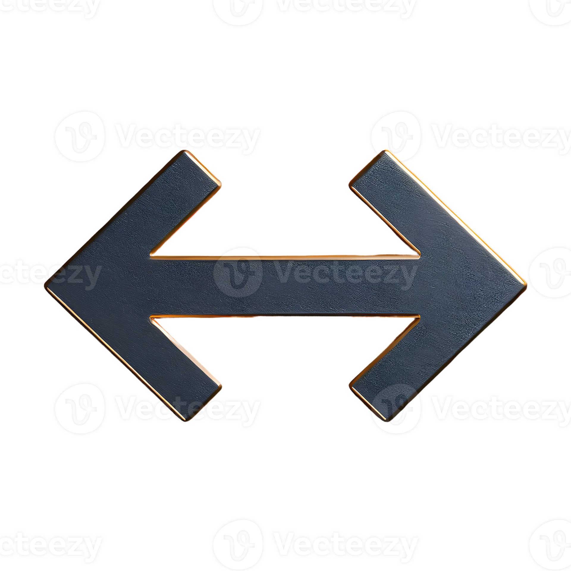 Ai Generated Two Sideway Directional Arrow Icon Symbol 3d Isolated On