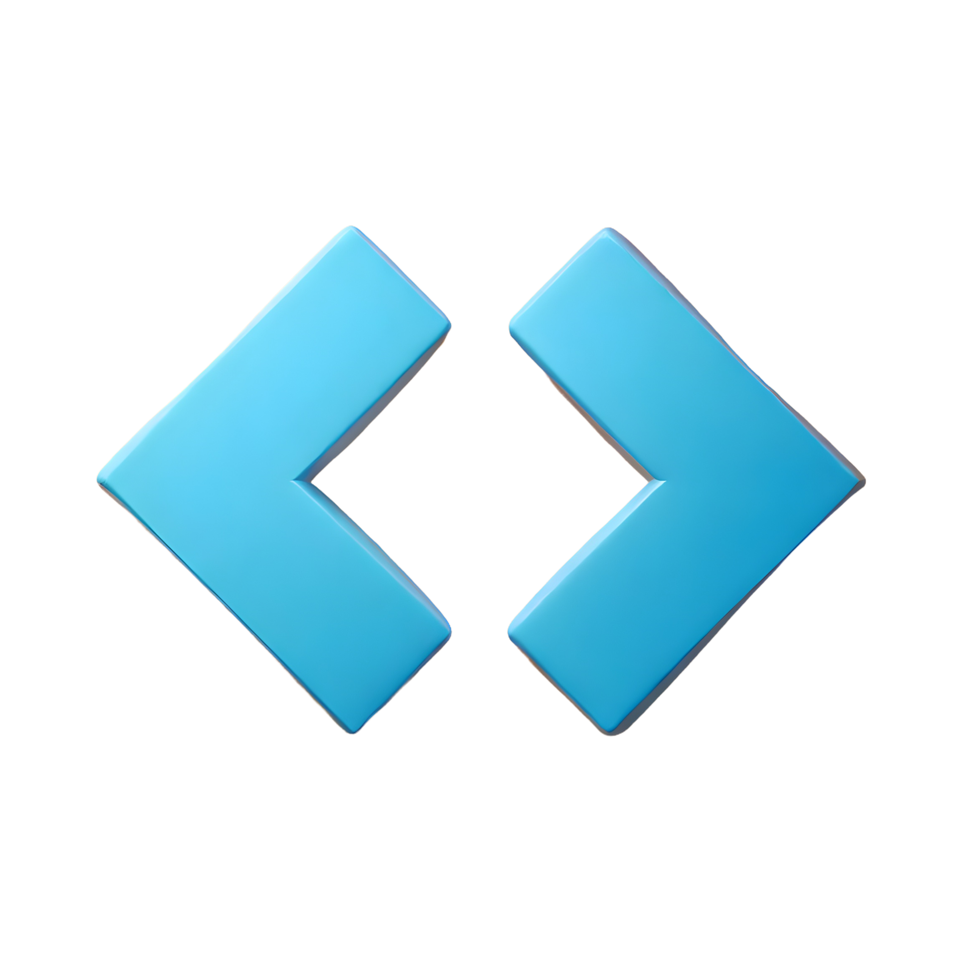 Ai Generated Two Sideway Directional Arrow Icon Symbol 3d Isolated On