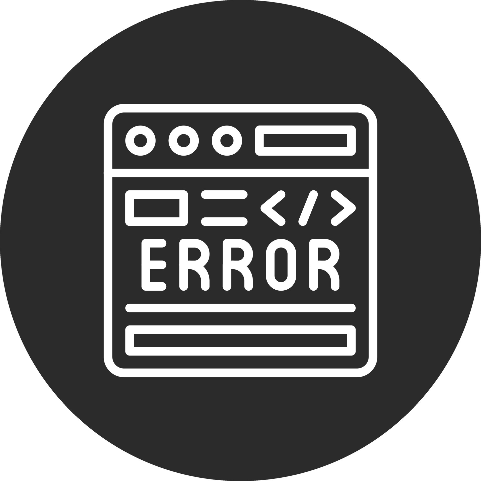 código error vector icono 37048729 Vector en Vecteezy