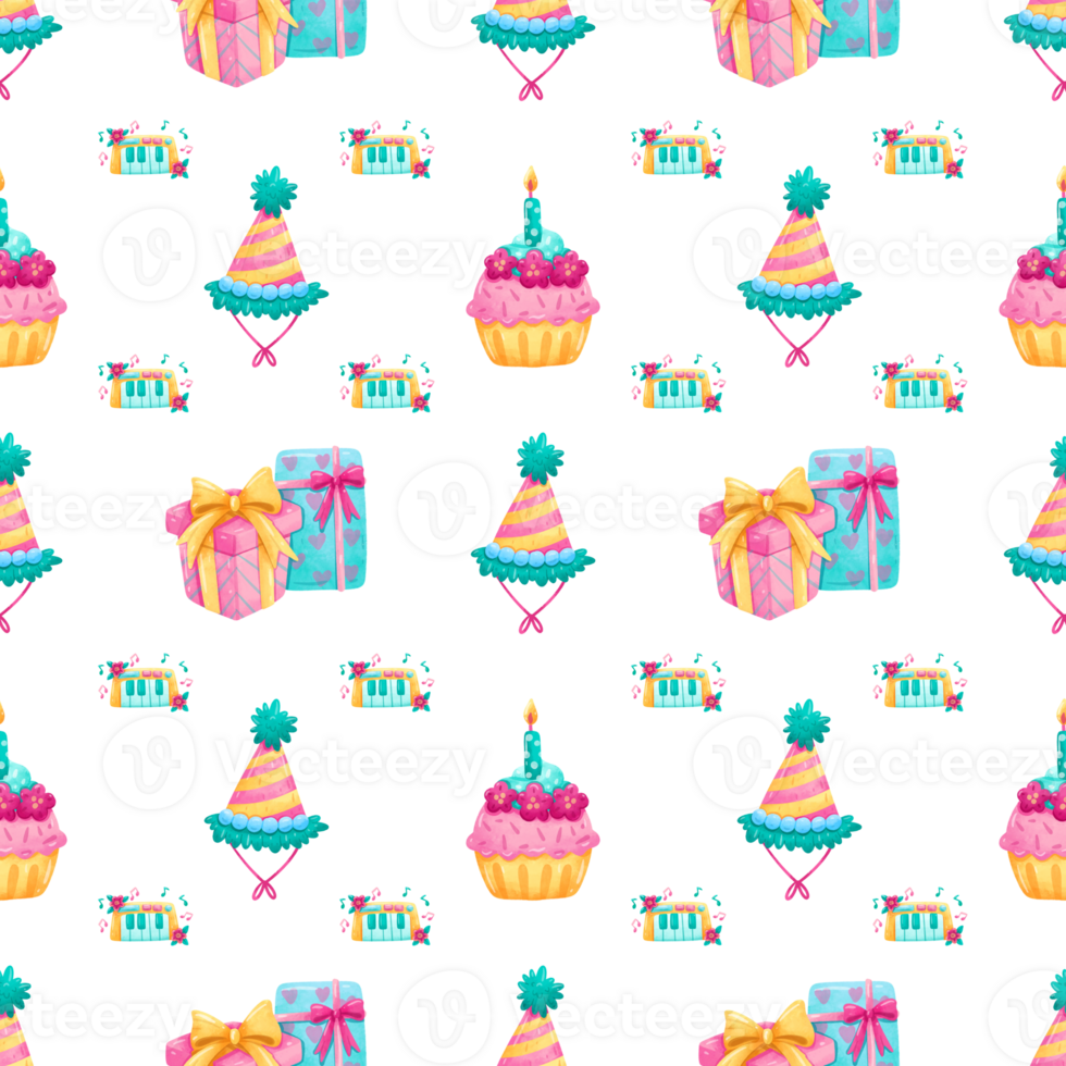 sin costura modelo cumpleaños acuarela antecedentes 37051928 PNG sin costura modelo cumpleaños acuarela antecedentes 37051928 PNG