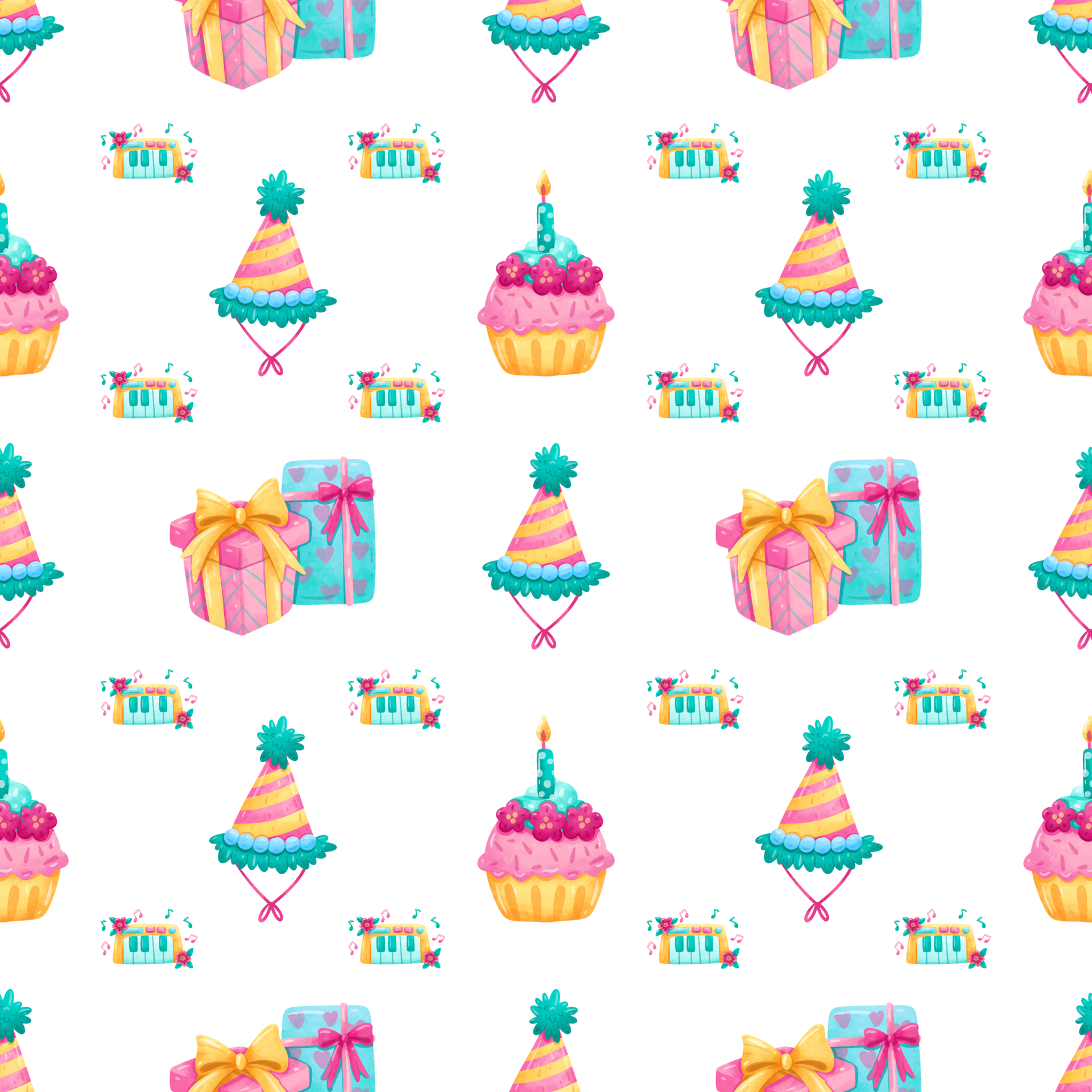 sin costura modelo cumpleaños acuarela antecedentes 37051928 PNG sin costura modelo cumpleaños acuarela antecedentes 37051928 PNG