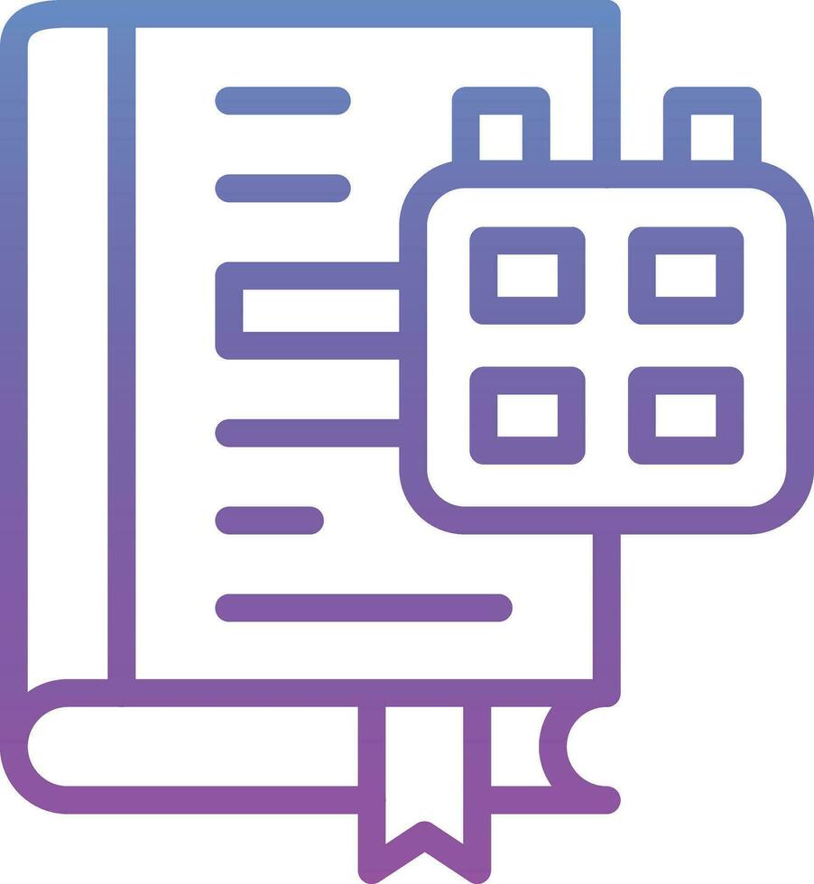 Library Calendar Vector Icon 37054616 Vector Art at Vecteezy