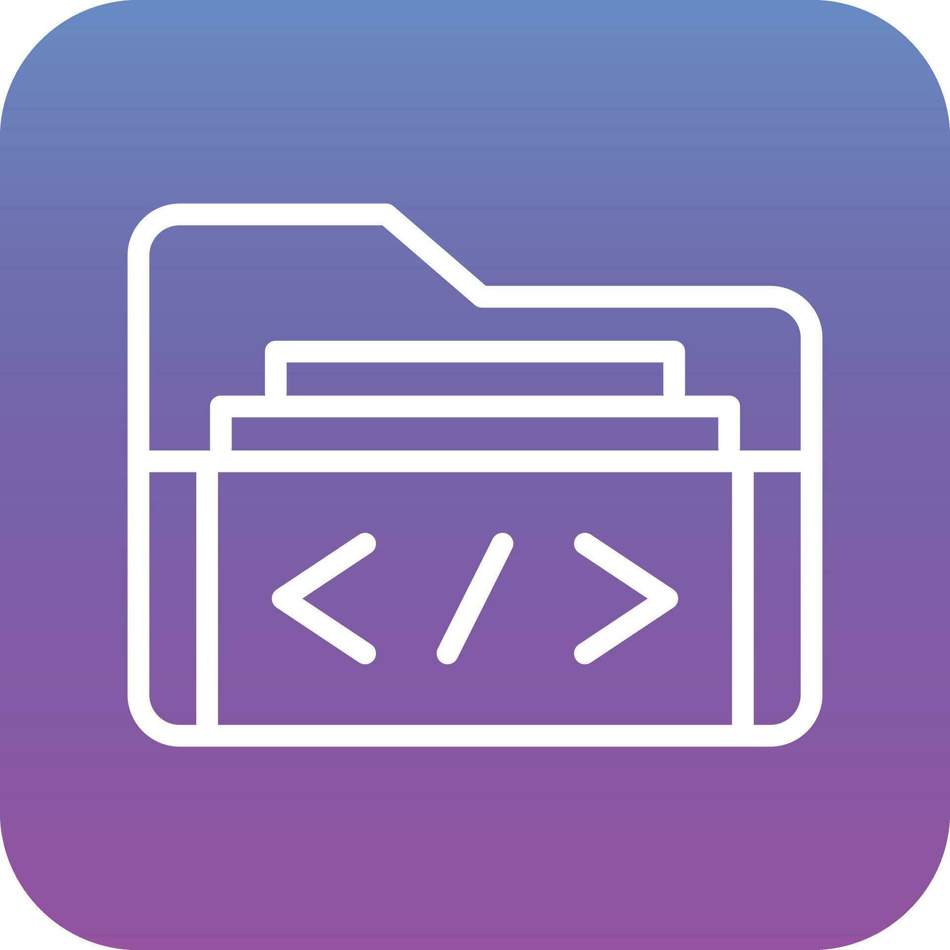Coding Folder Vector Icon 37055329 Vector Art at Vecteezy