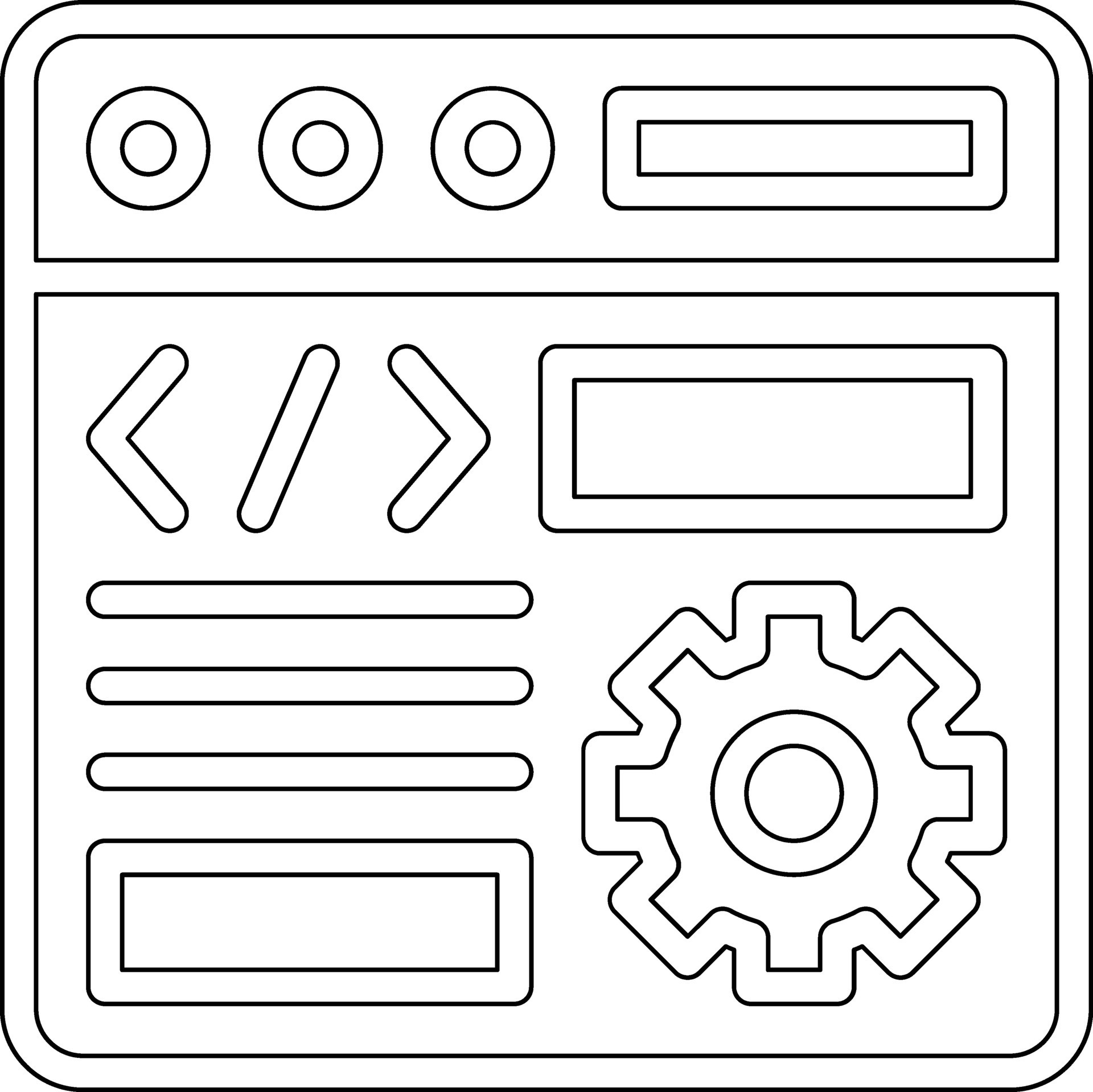código ajustes vector icono 37061142 Vector en Vecteezy
