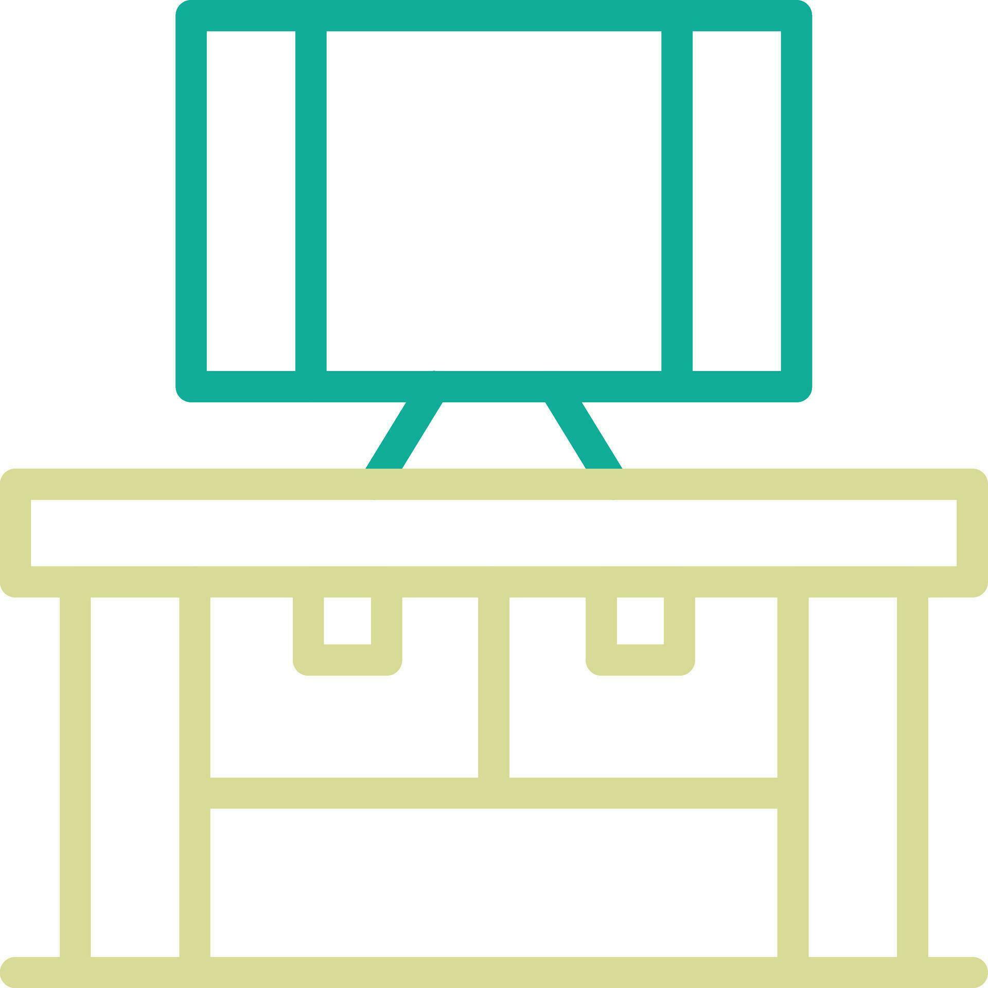 Computer Table Vector Icon 37062098 Vector Art at Vecteezy