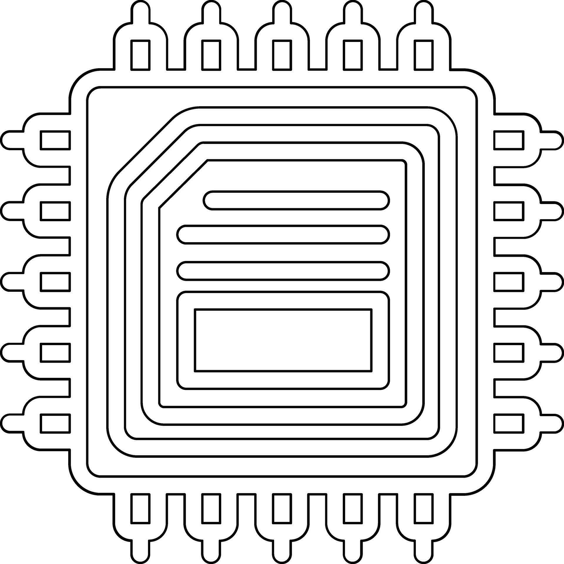 Cpu Processor Vector Icon 37063488 Vector Art At Vecteezy