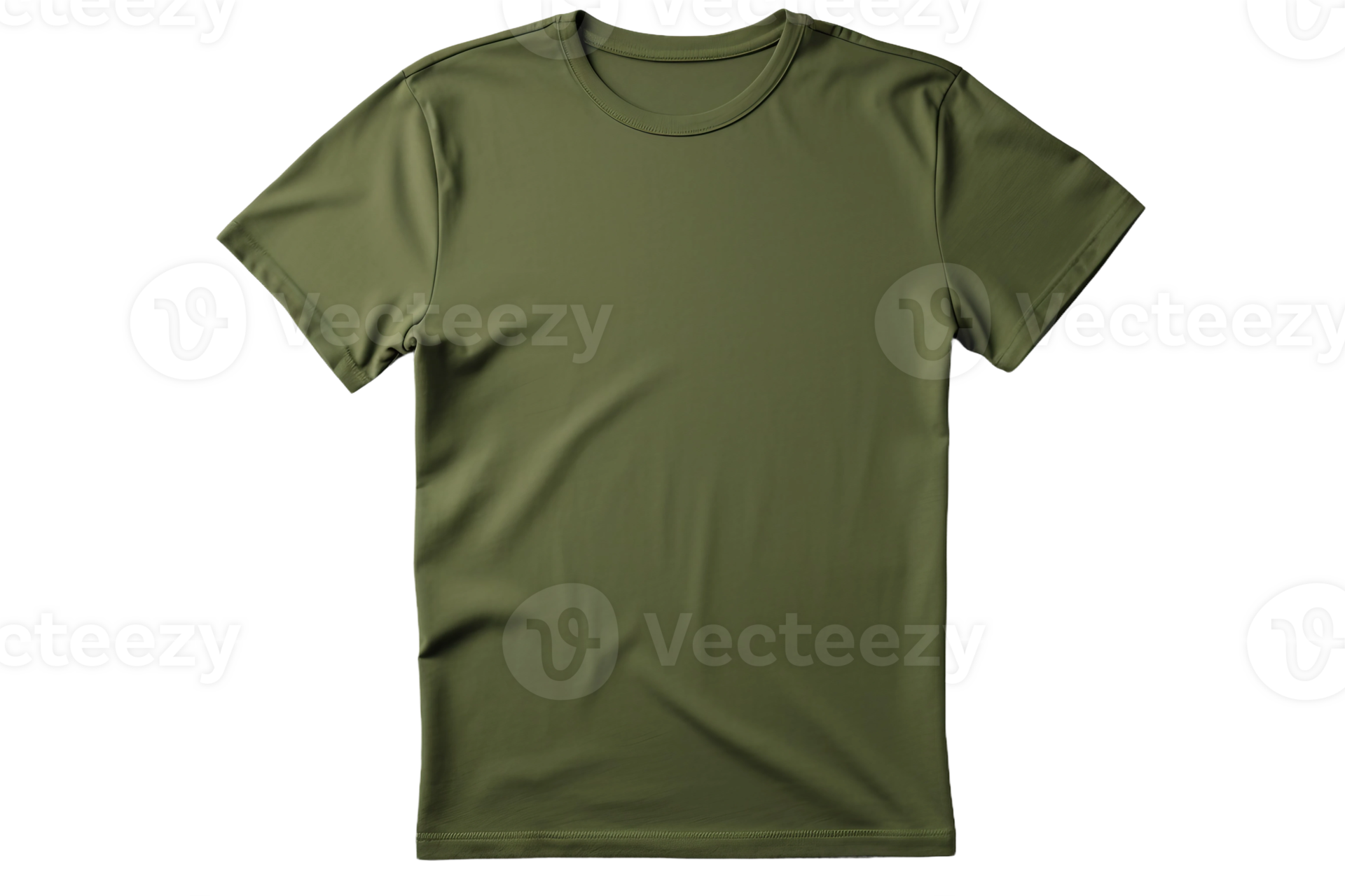 AI generated Olive Green Tee Style on a transparent background. 37065658 PNG